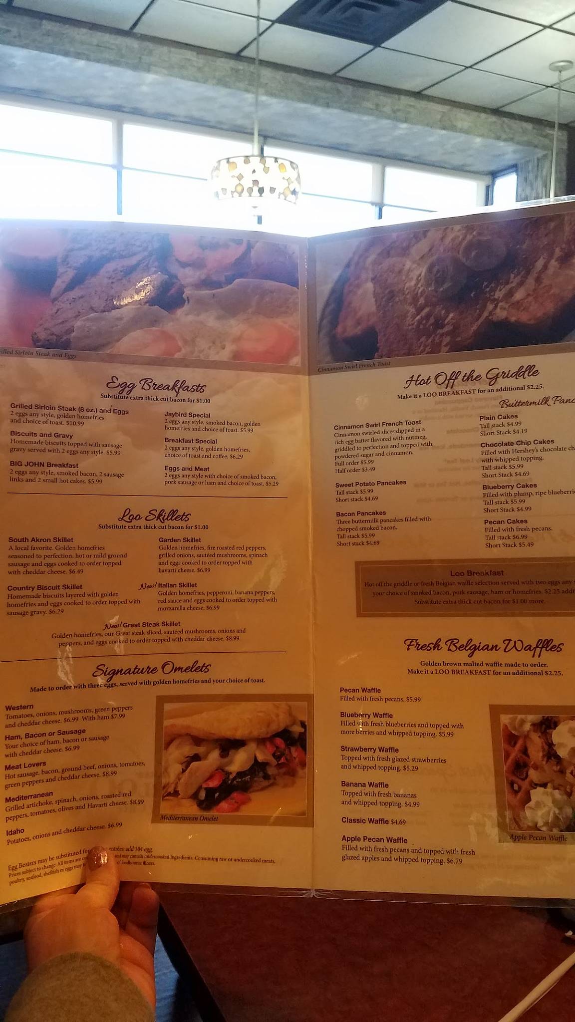 Menu at Waterloo Restaurant & Catering, Akron