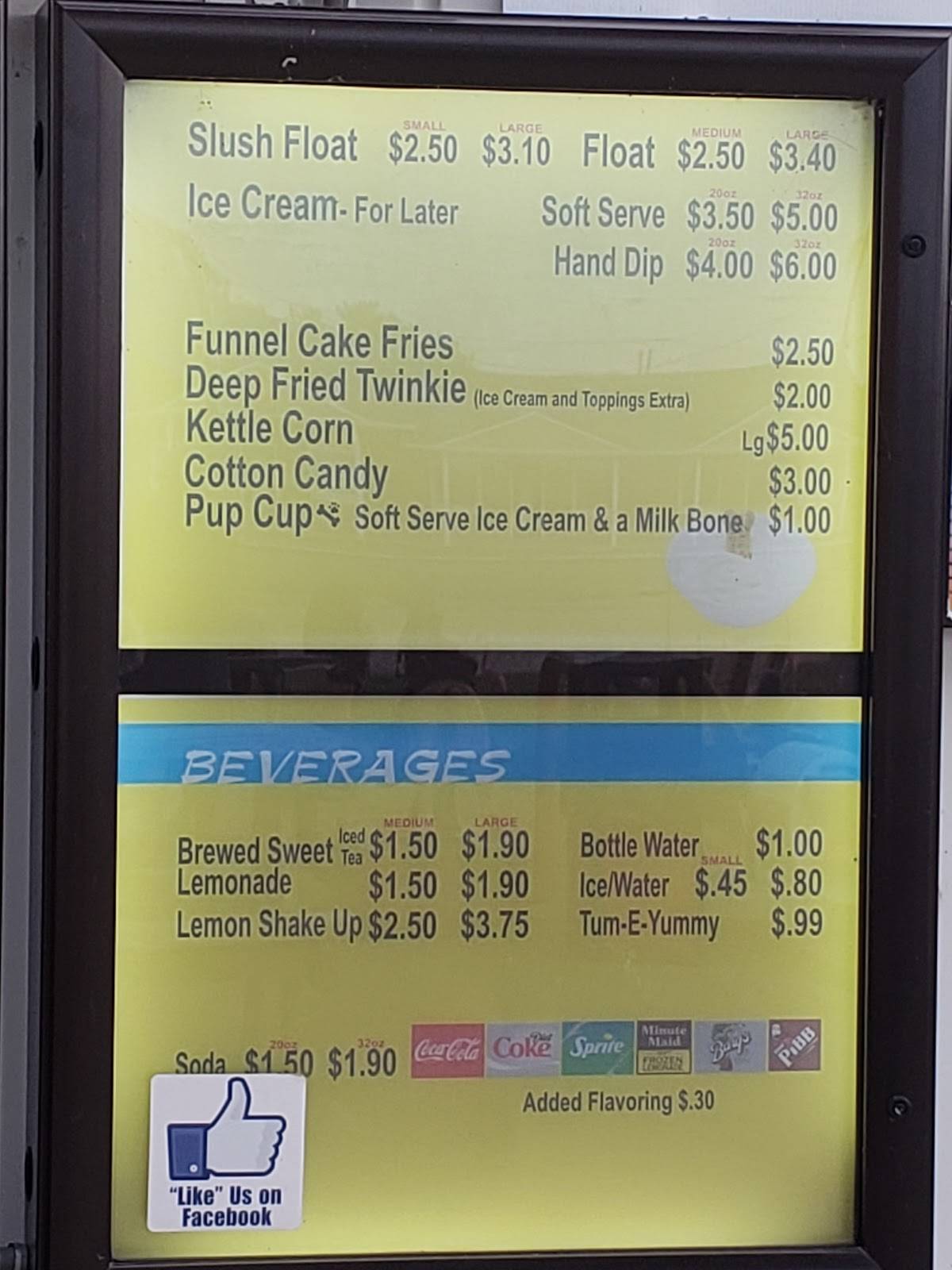 Menu at Weenee World fast food, New Castle