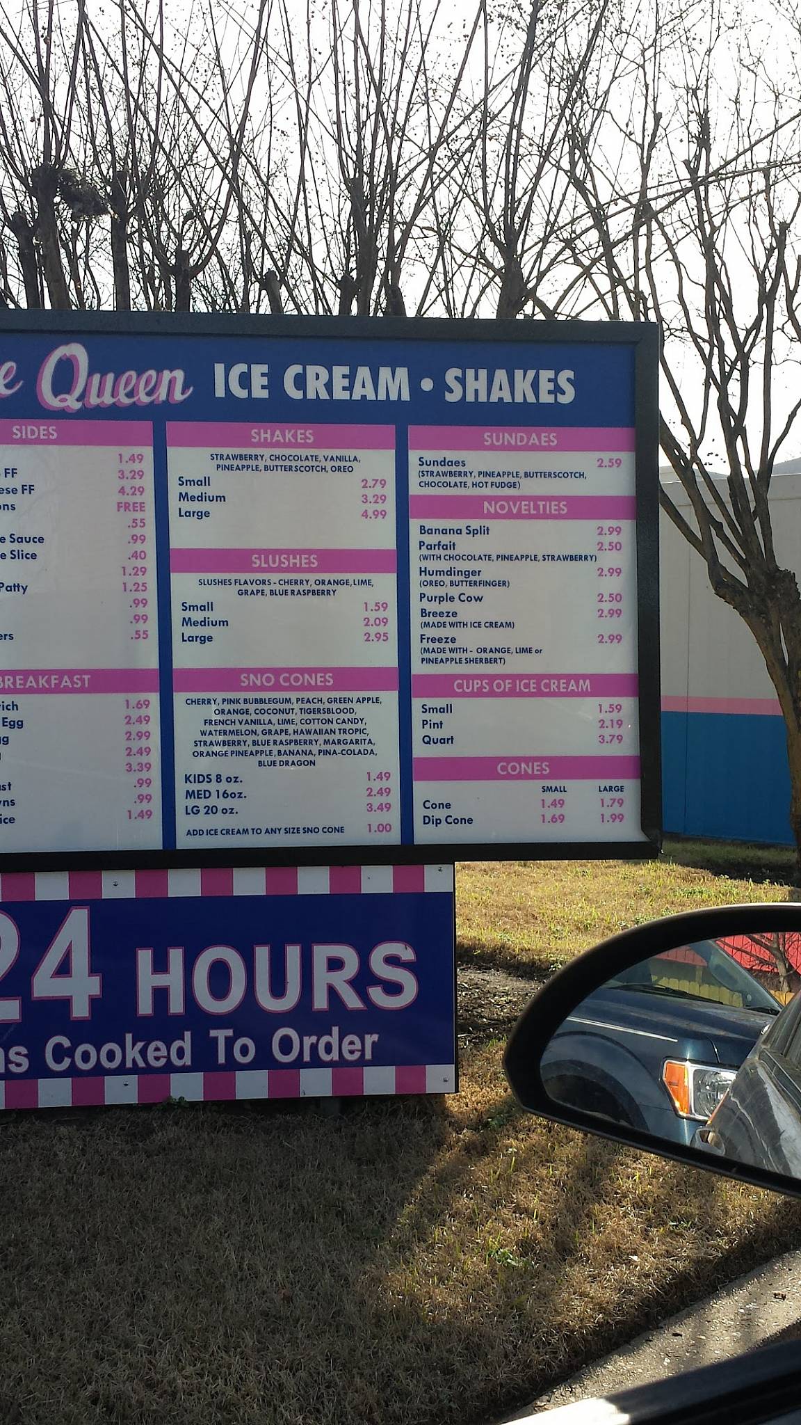 Menu at Dixie Queen restaurant, West Memphis