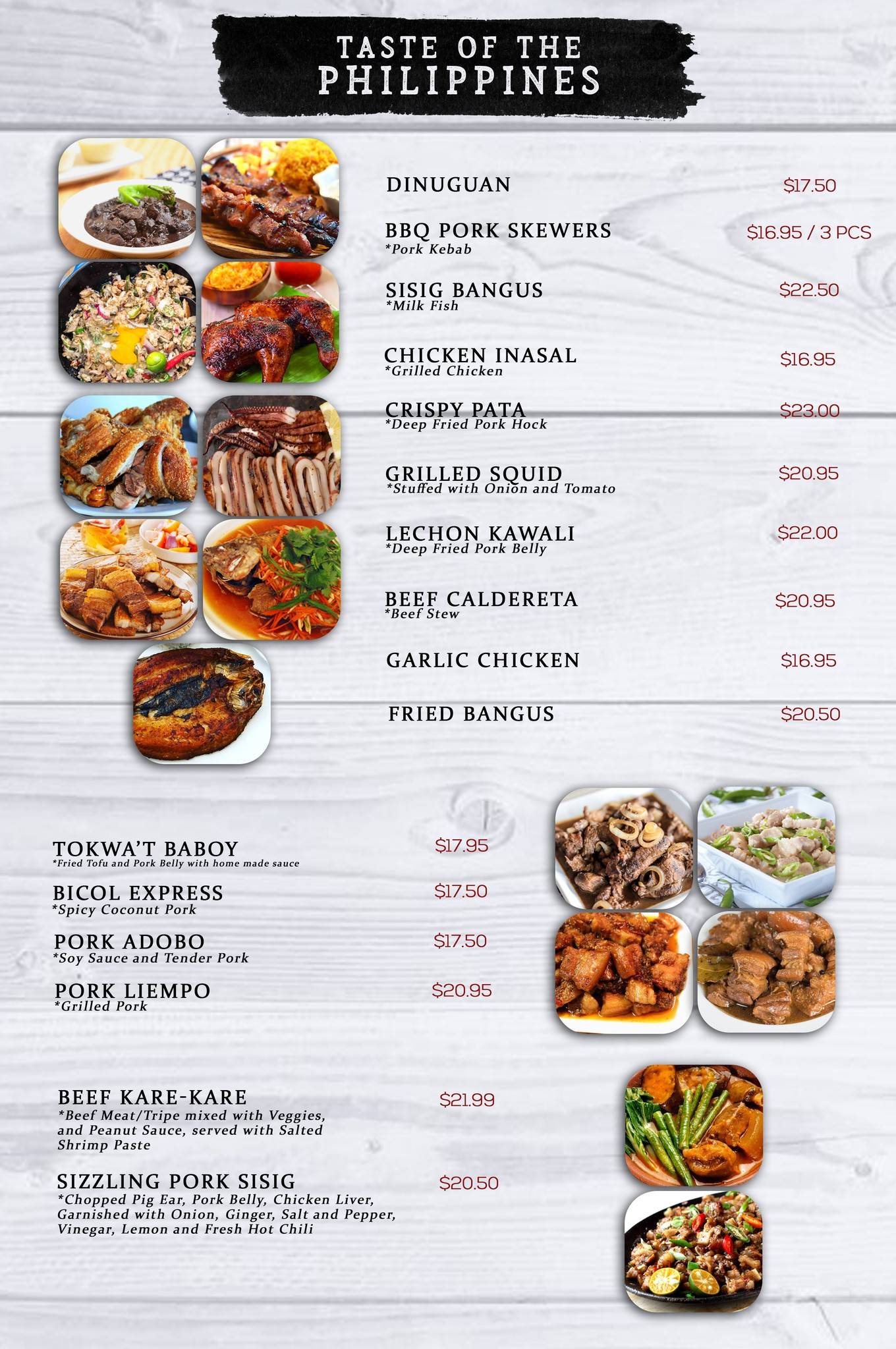 Menu at Chef Angelo restaurant, Whitehorse, 38 Lewes Blvd