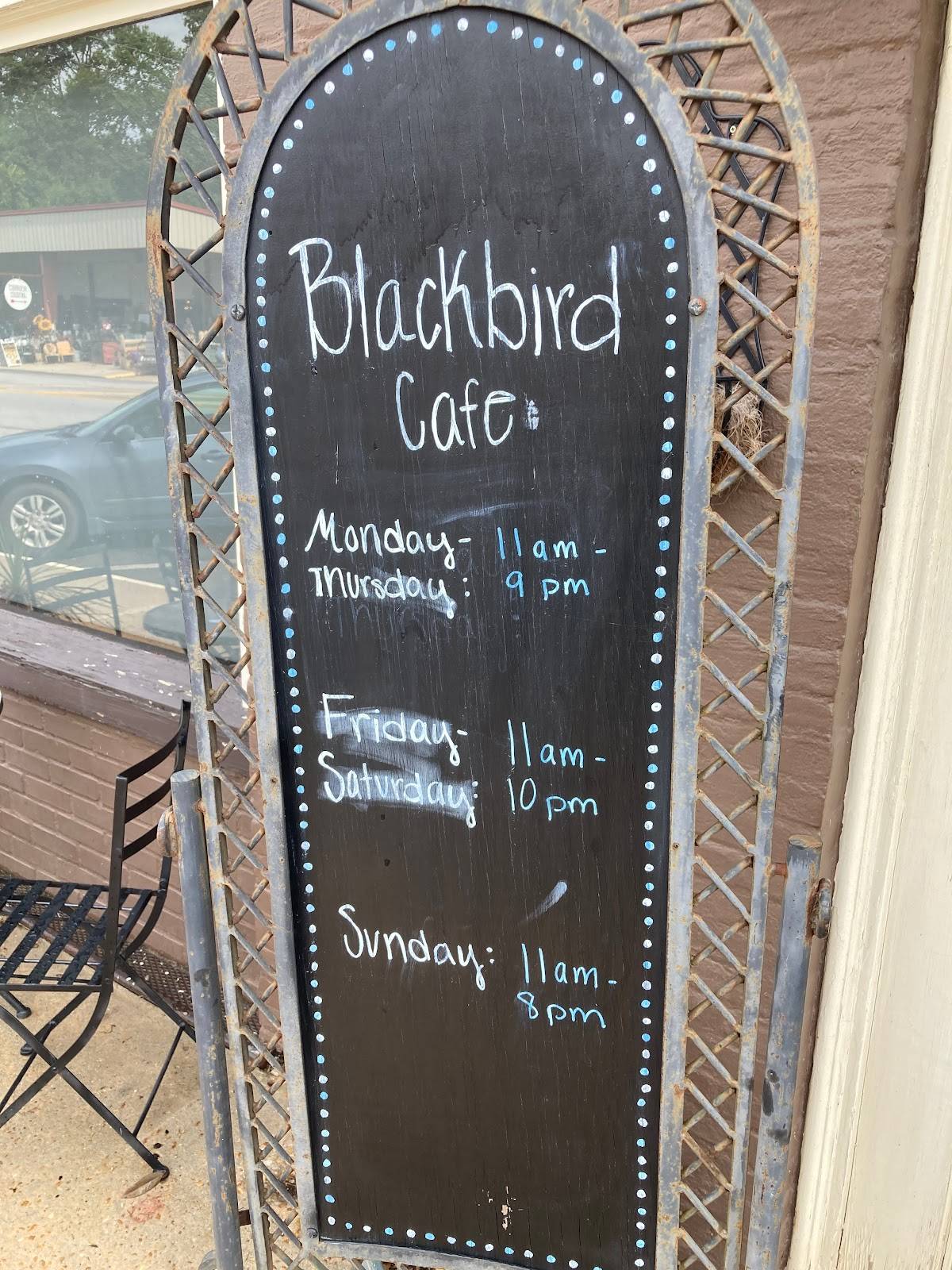 Menu at The Blackbird Cafe, Woodbury