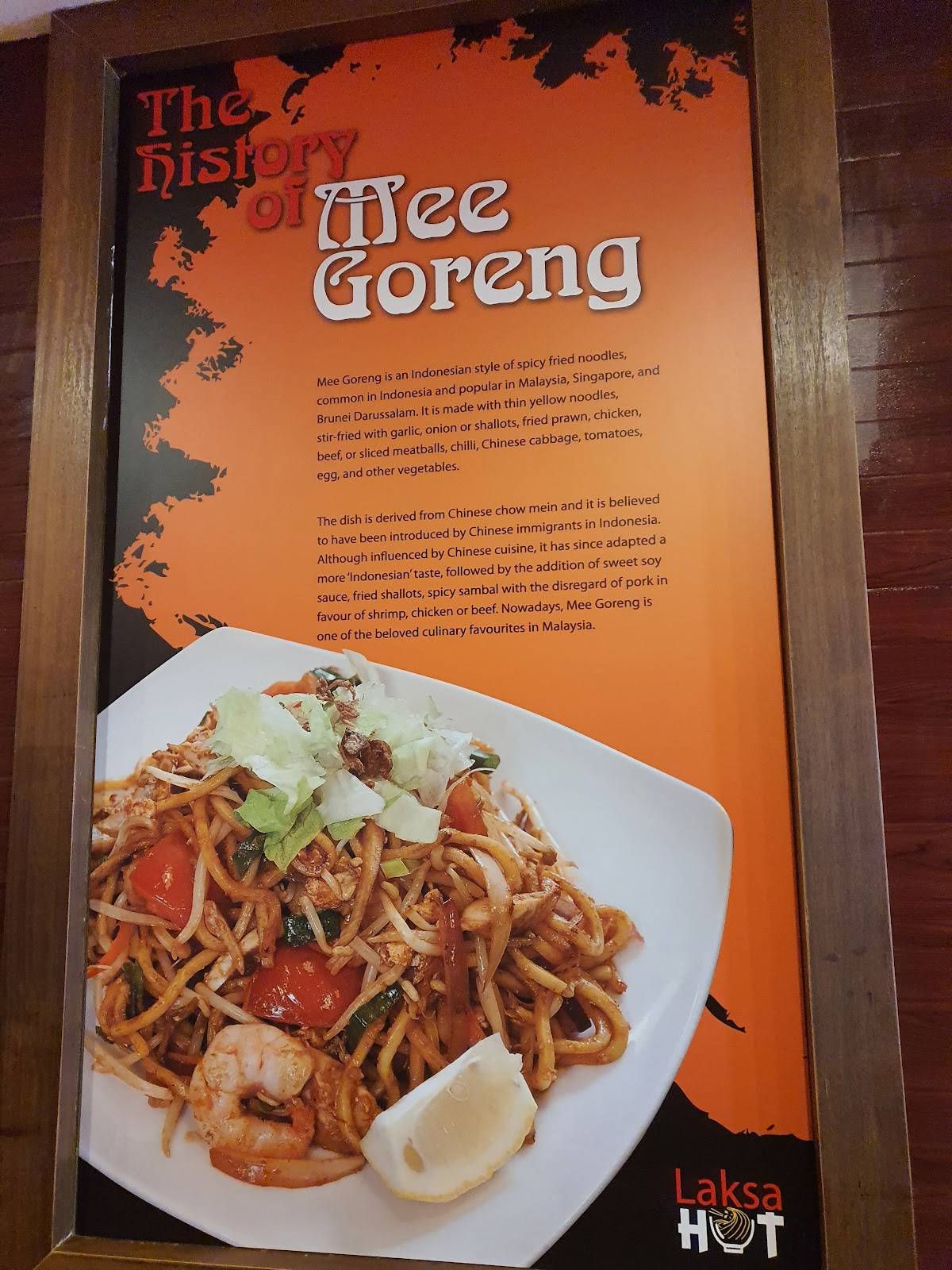 Menu at Laksa Hut Yarraville restaurant, Yarraville