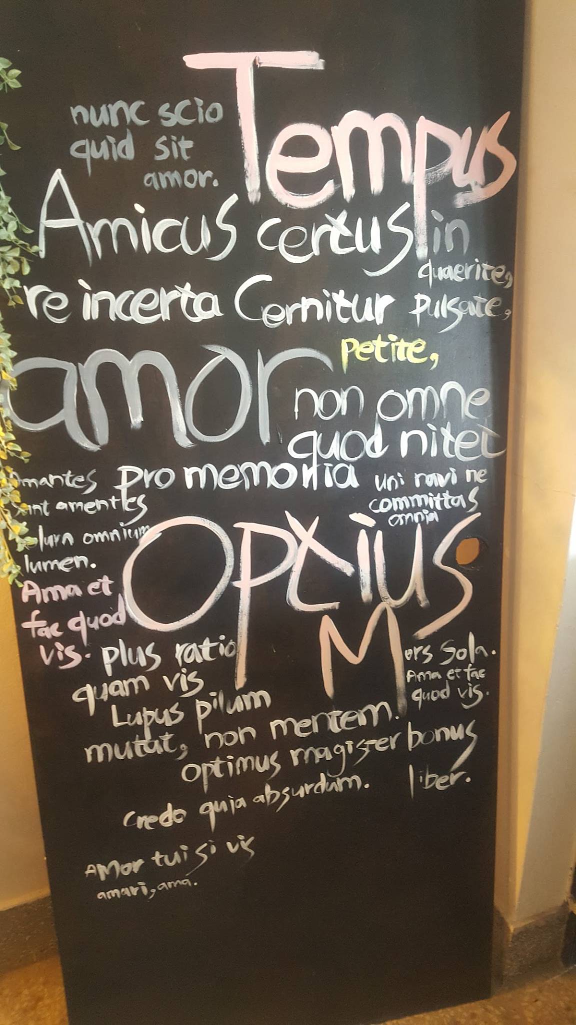 Menu at Dabang cafe, Yeongi-gun