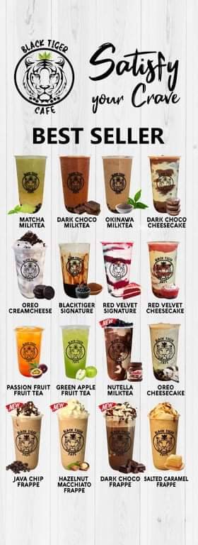 Carta de black tiger cafe - Dau Mabalacat city, Mabalacat
