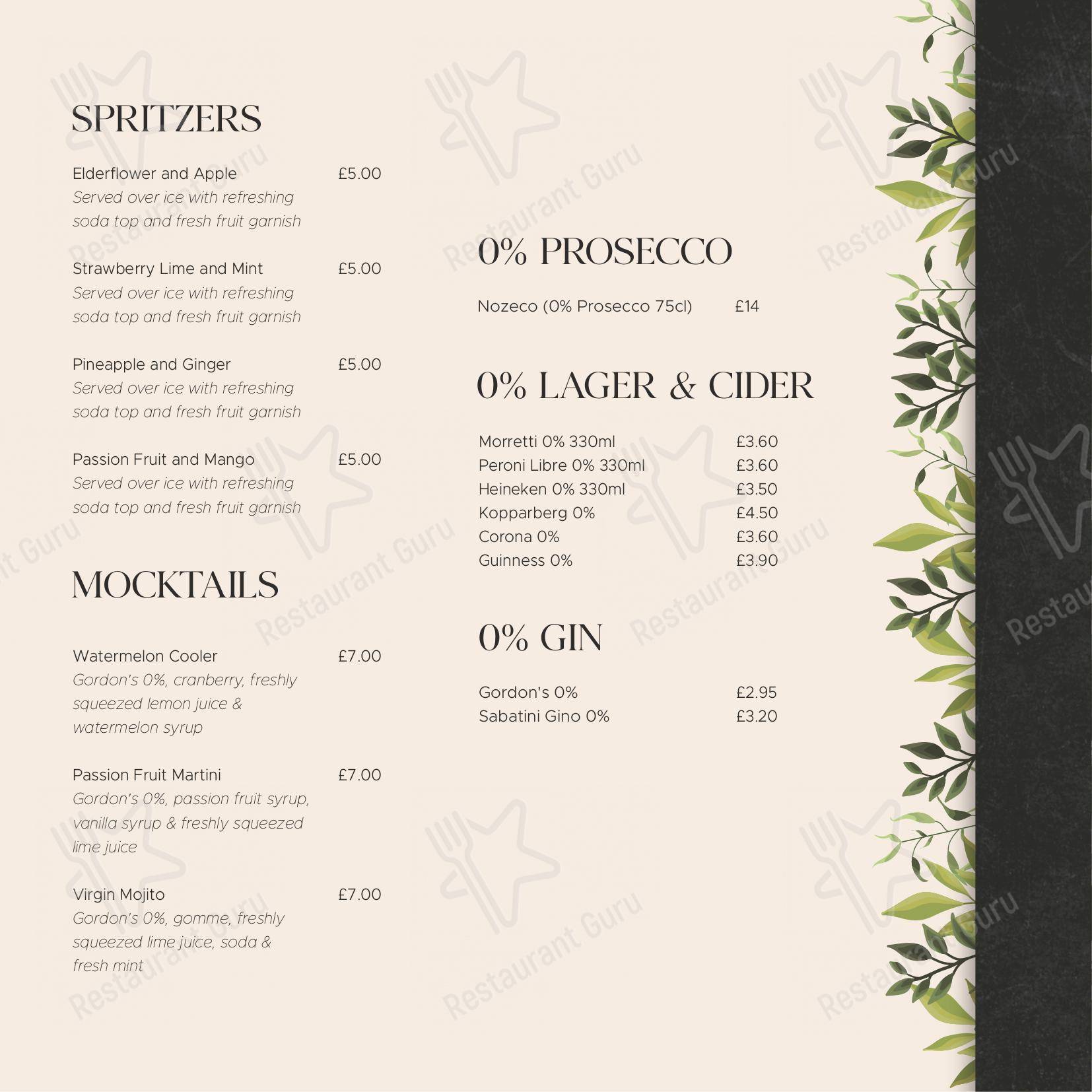 Menu at Alba Restaurant Melling, Liverpool