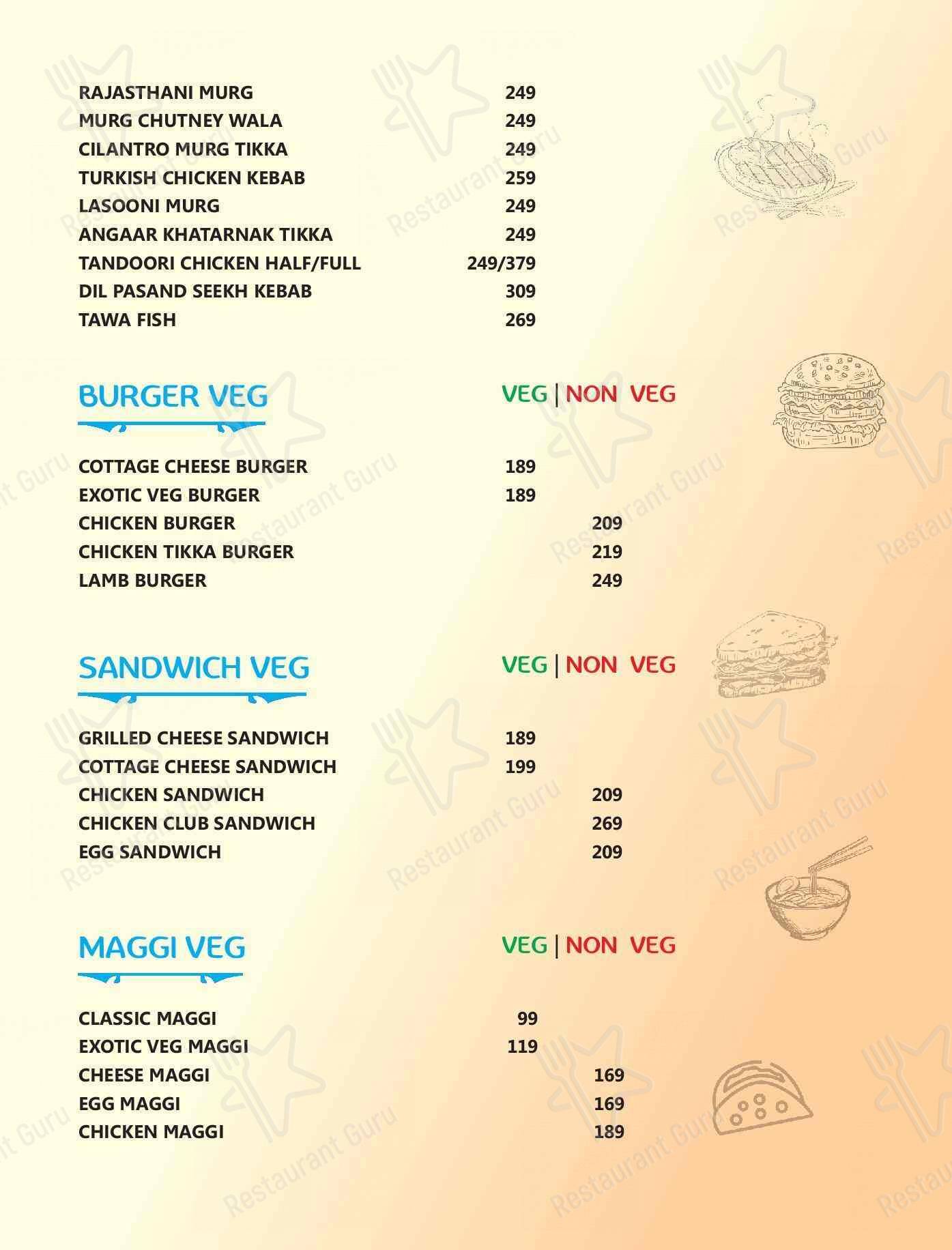 Menu at Food Coma, Bengaluru, 311