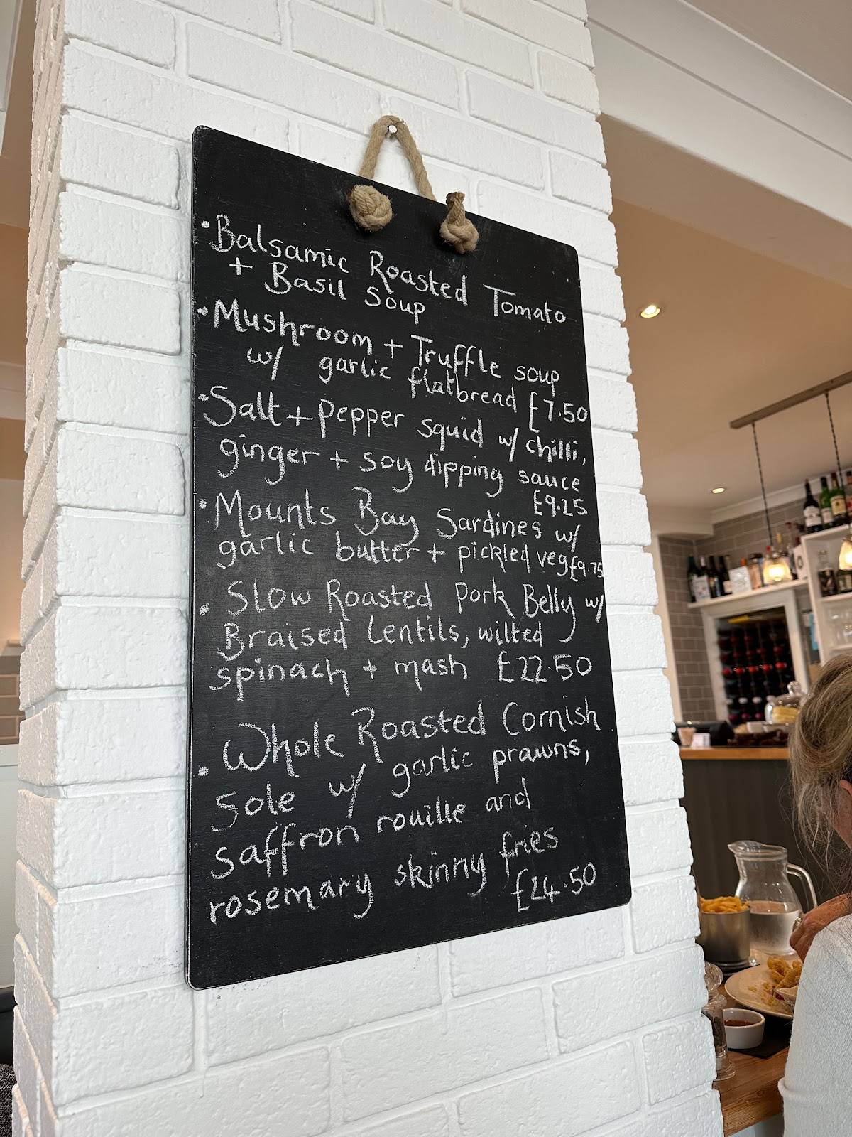 Menu at 2 Fore Street Restaurant, Penzance