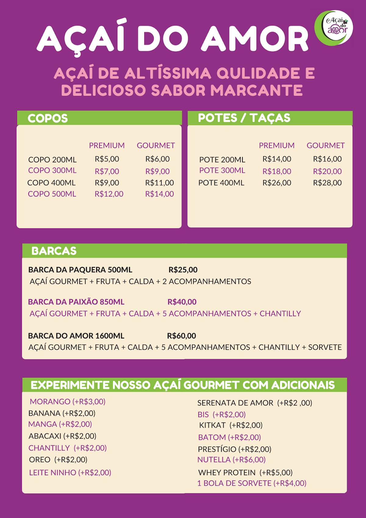 Carta de Açaí do Amor, Búzios
