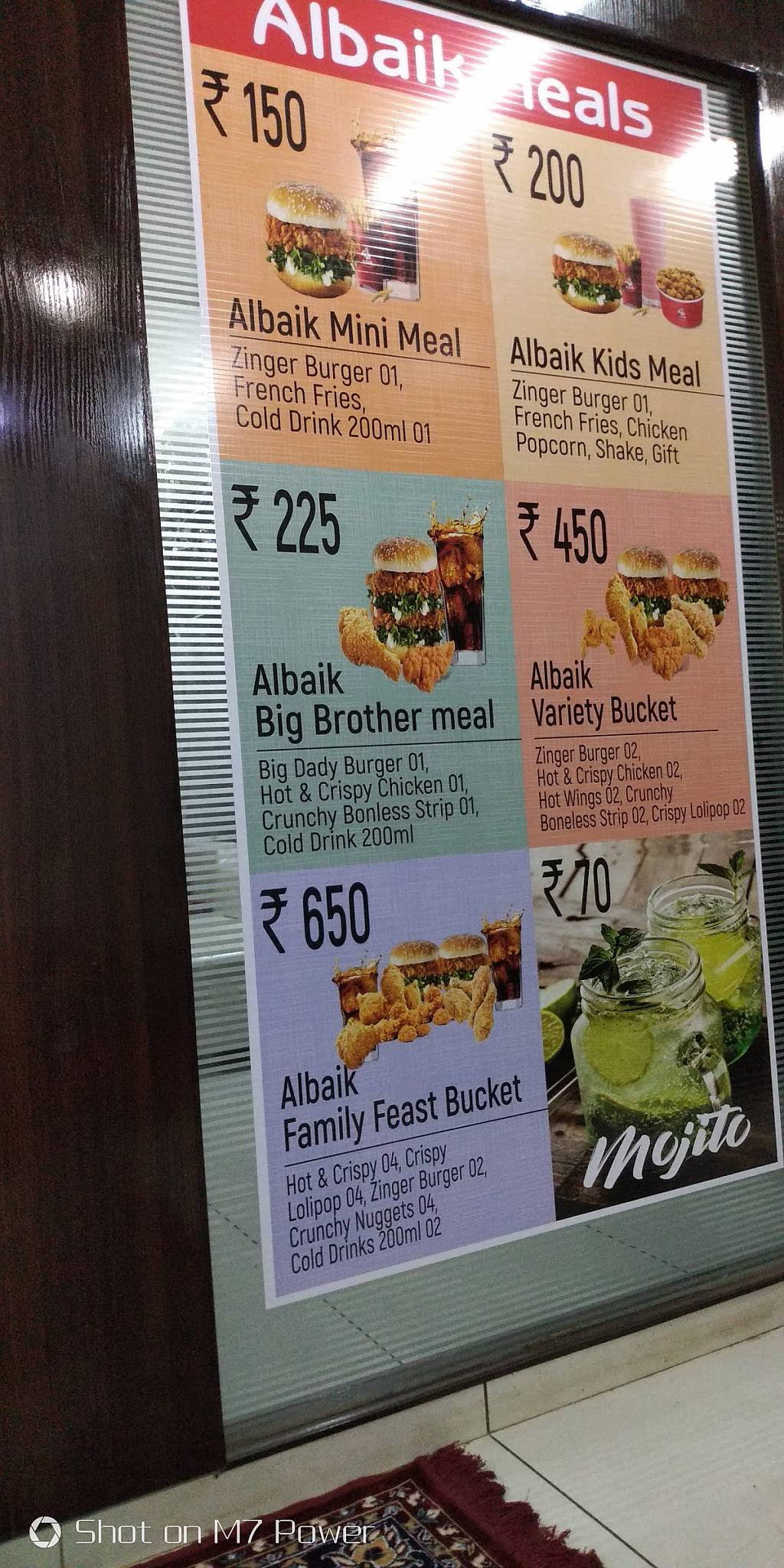 Menu at ALBAIK, Bharuch