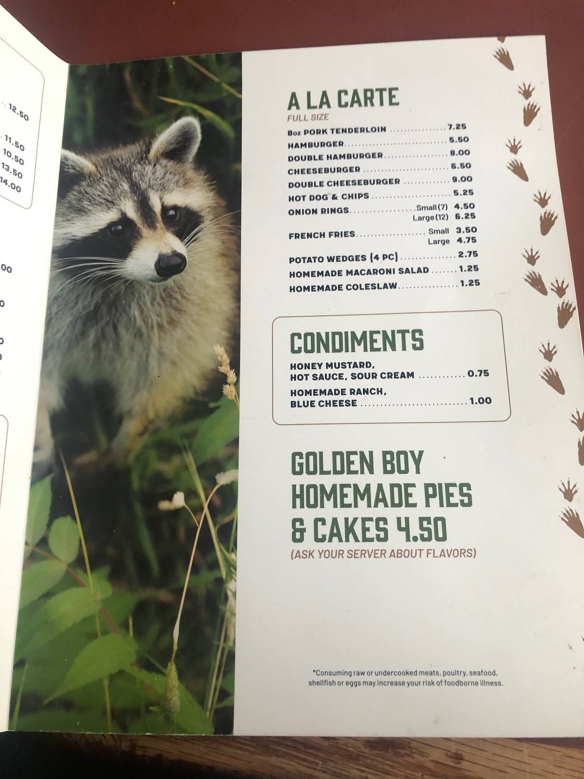 Menu at Alpine Inn pub & bar, Omaha