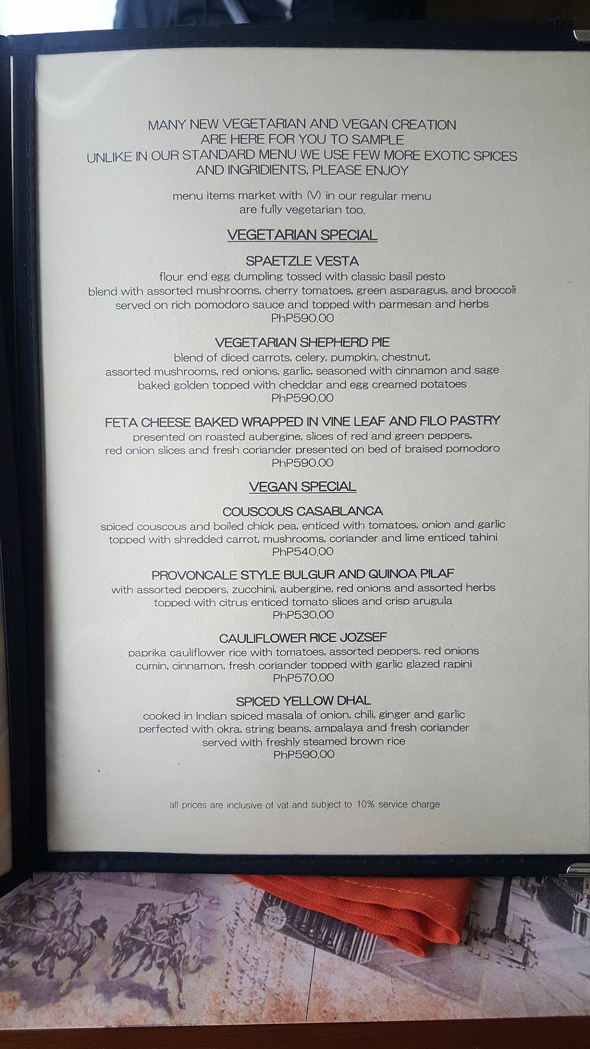 Menu at Amare by Chef Chris restaurant, Angeles, Royce Hotel M. A ...