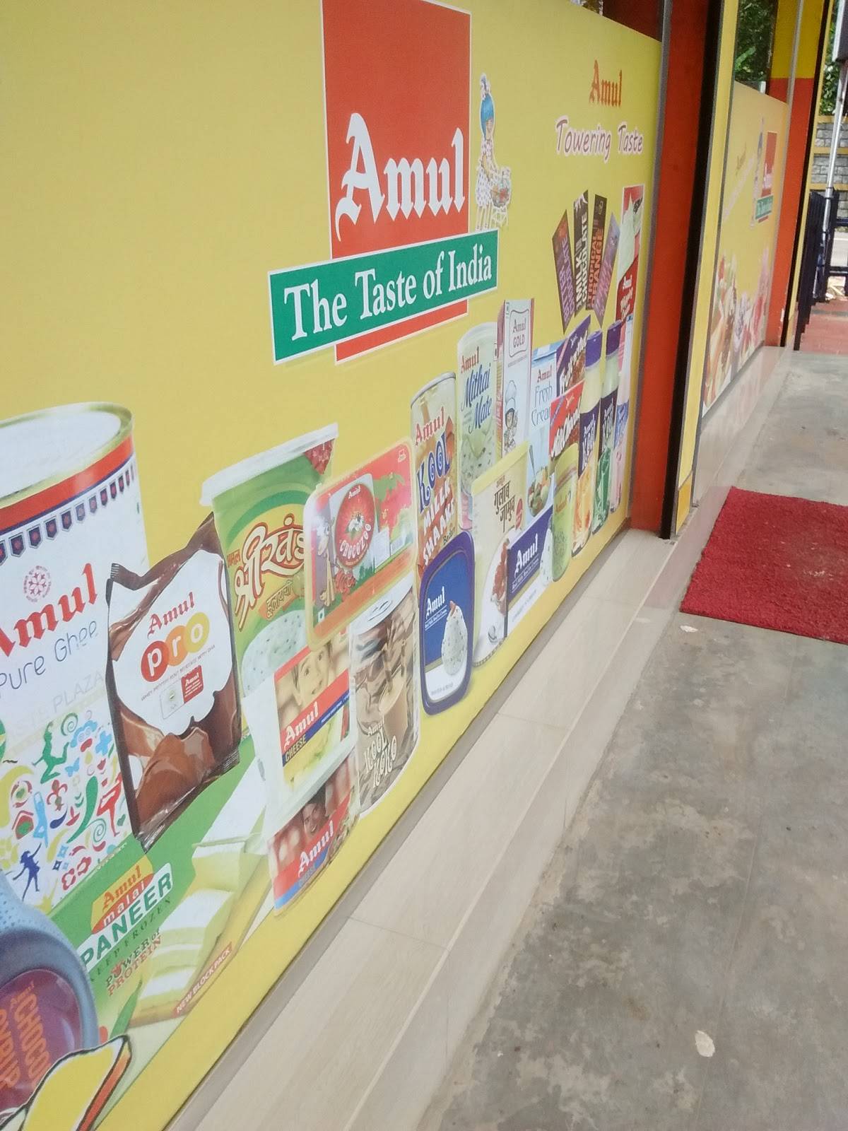 Menu at Amul, India, C4C5+F3V