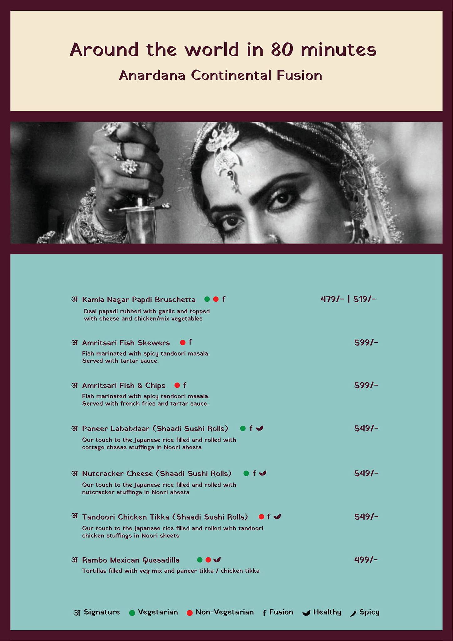 Menu at Anardana East Delhi, Delhi