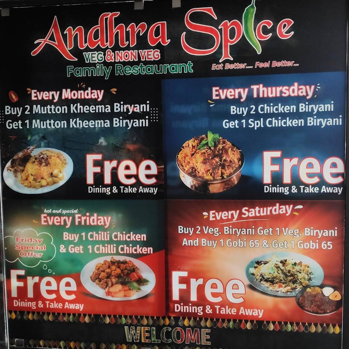 Menu at Andhra Spice Veg & Non Veg Family Restaurant, Madanapalle