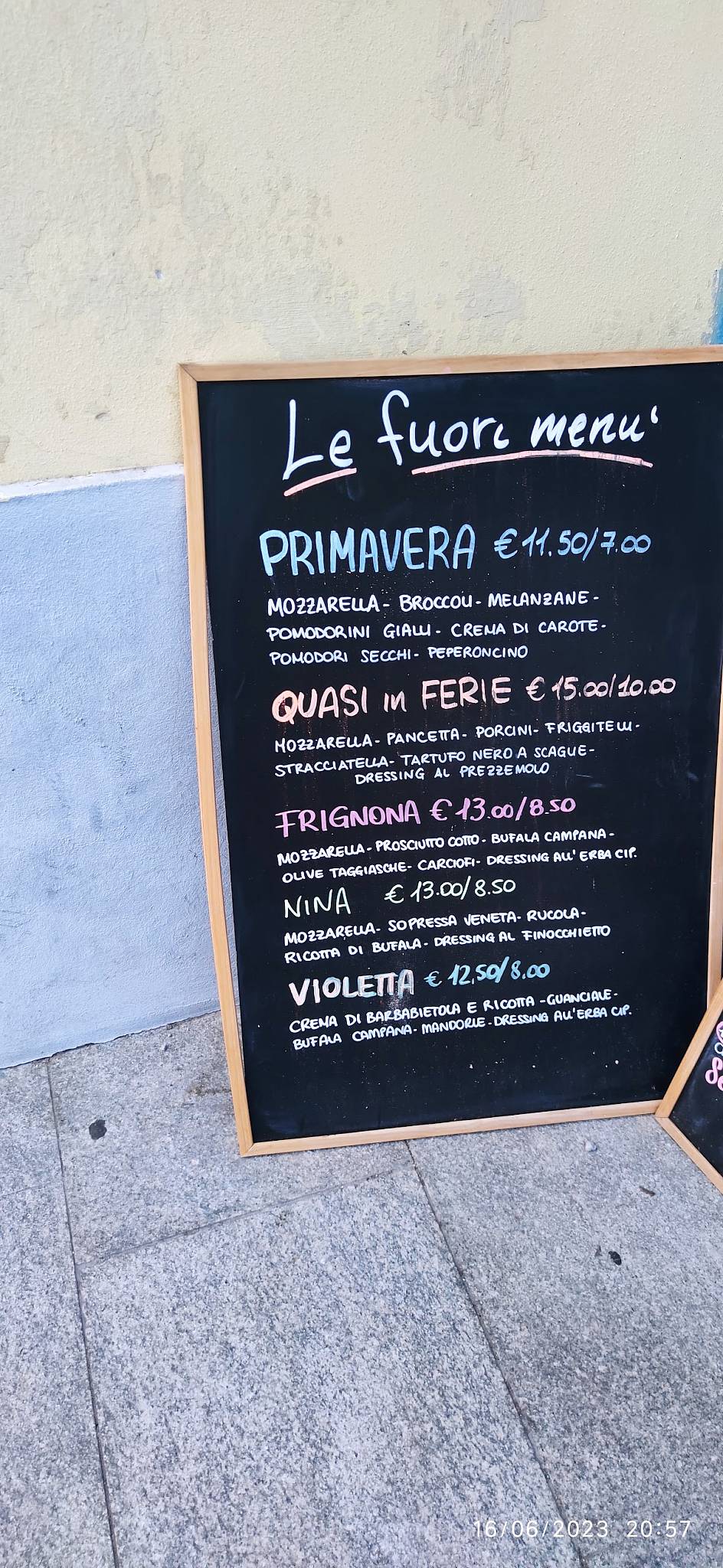 Menu da Antico Granaio La Pinseria ristorante, Rho