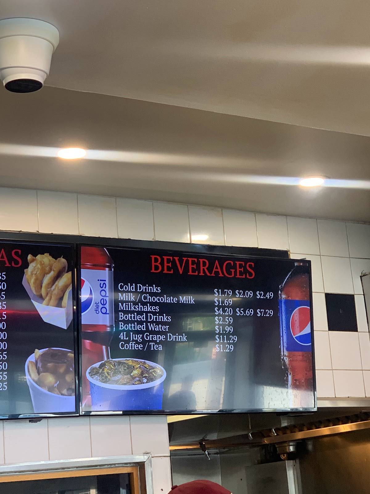 Menu at Apache Burgers restaurant, Toronto