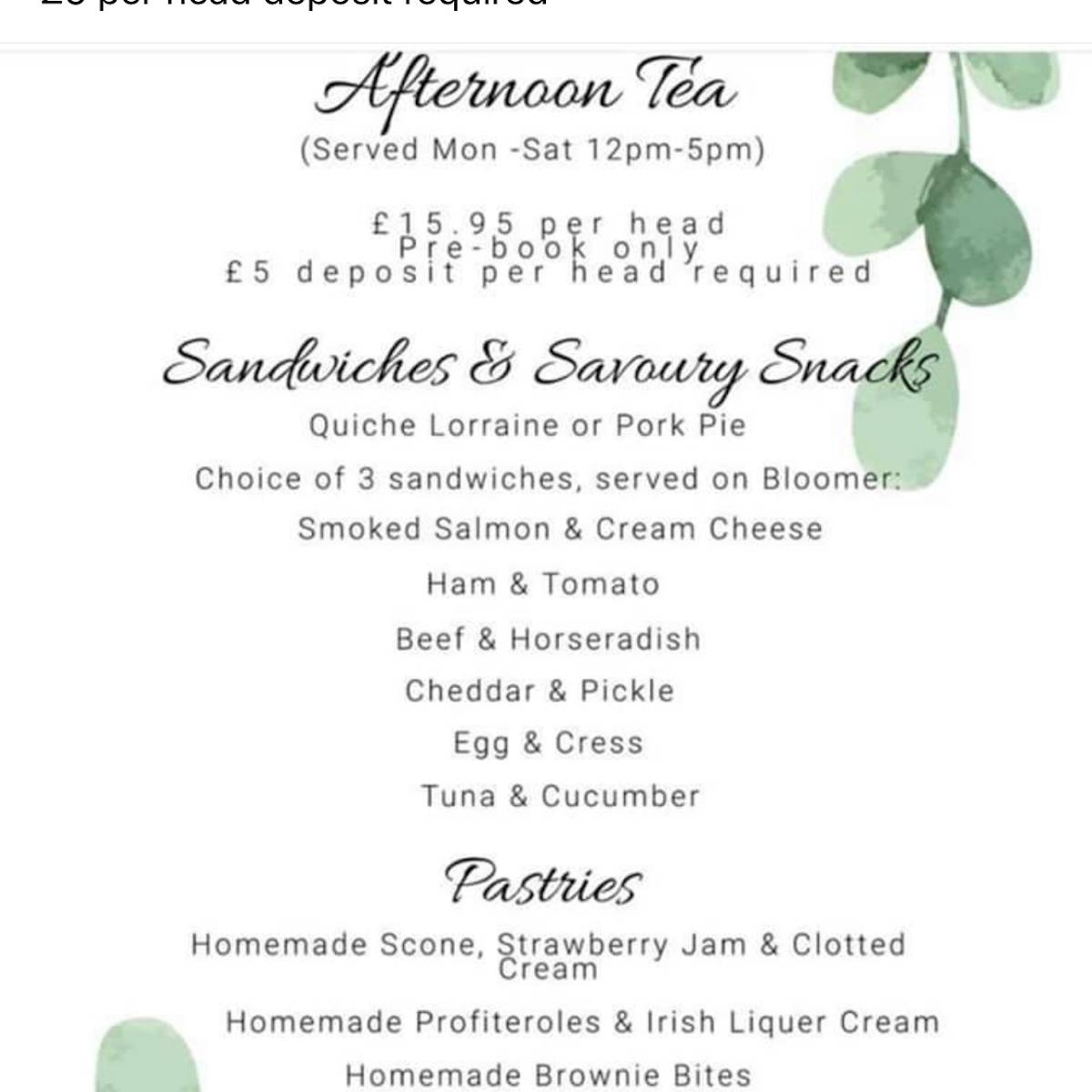 Menu at Dysarts Arms, Mossley pub & bar, Ashton-under-Lyne