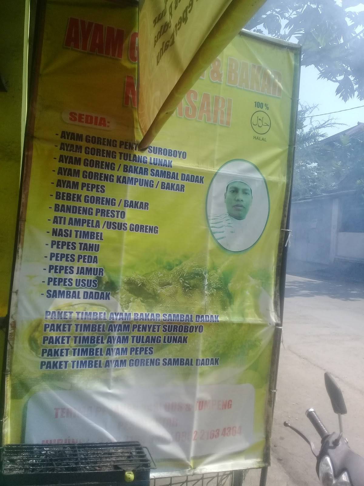 Carta del restaurante Ayam Bakar Dan Goreng Lunak Nusasari, Bandung