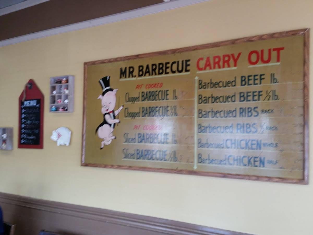 Menu at Mr. Barbecue, Winston-Salem, Peters Creek Pkwy
