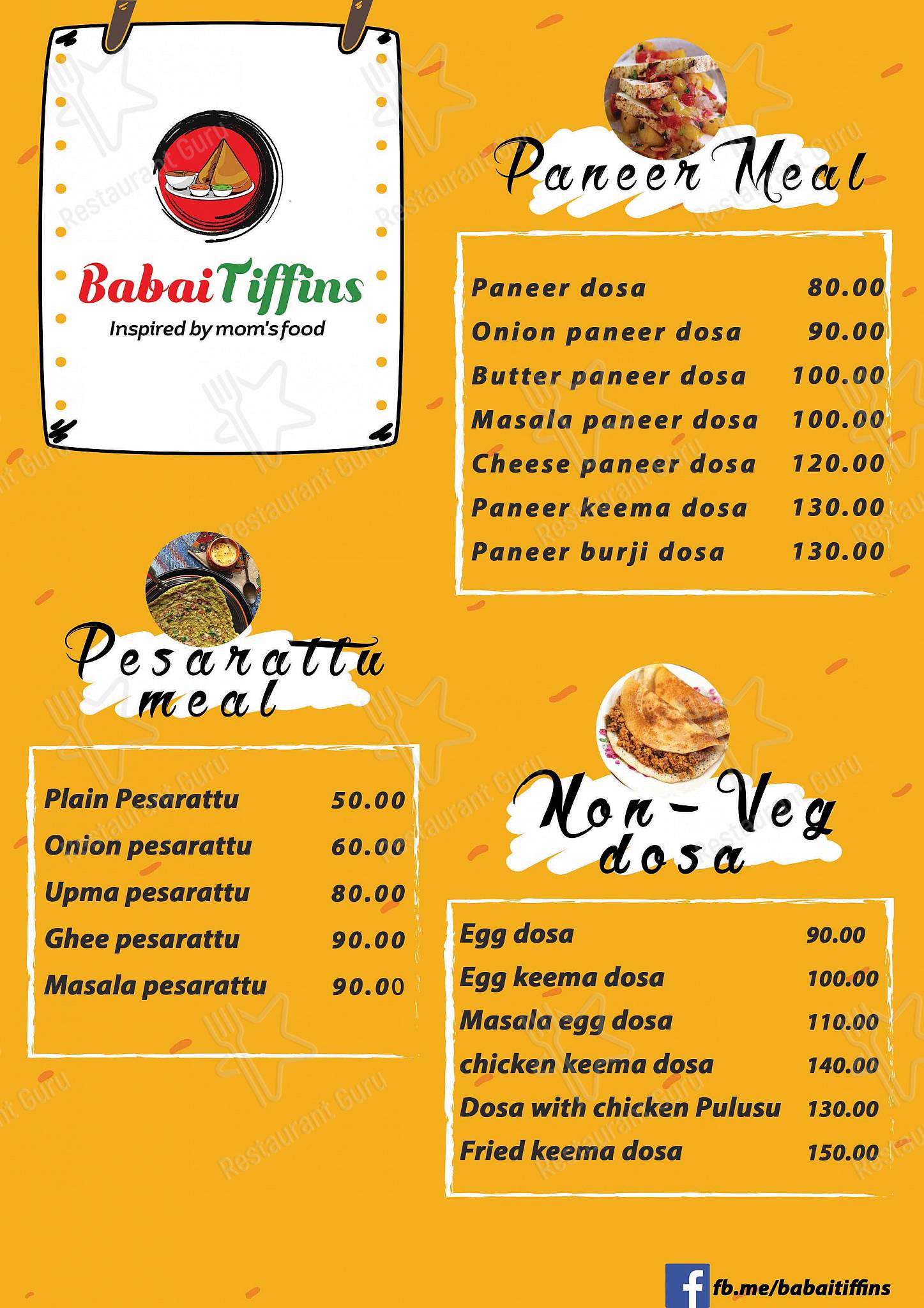Menu at HYMA ASSOCIATES, Hyderabad, F9QV+X65