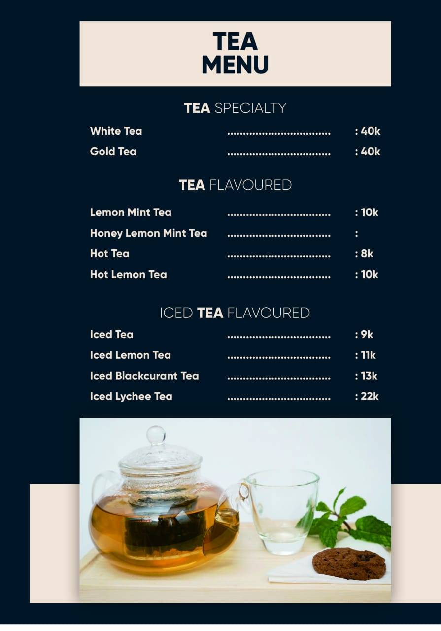 Menu at Banaran Sky View restaurant, Bawen