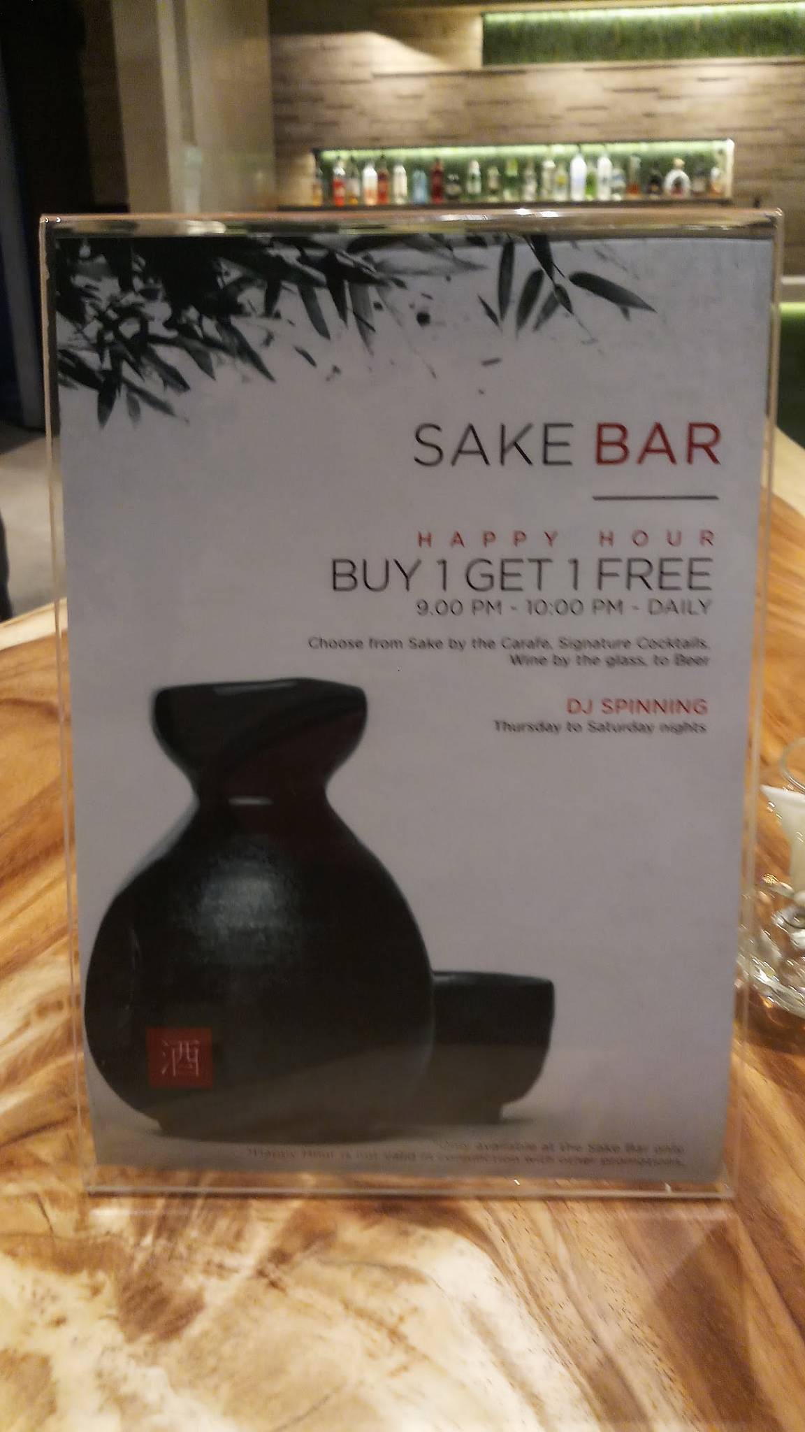 Menu at Nami Teppanyaki Steakhouse, Bangkok