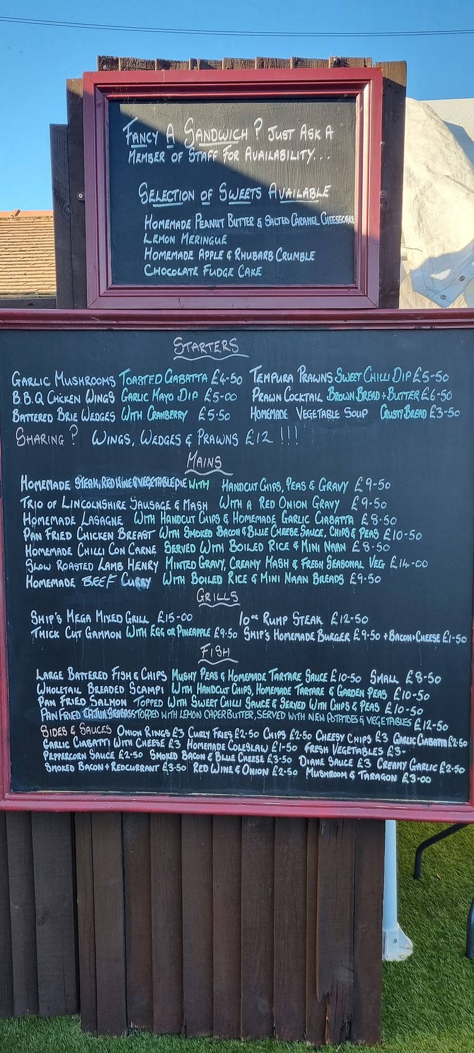 Menu at The Ship At Bawtry pub & bar, Bawtry