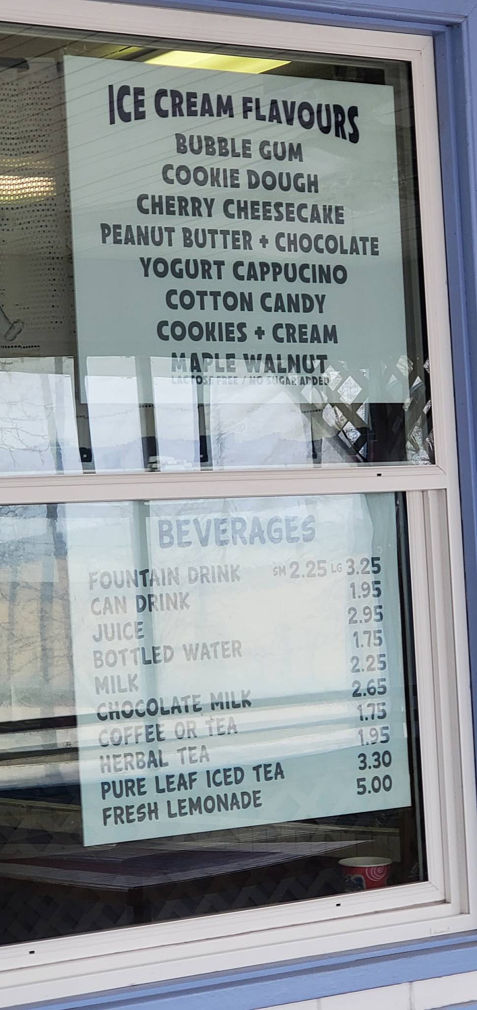 Menu at Beach Boy Restaurant, Gimli
