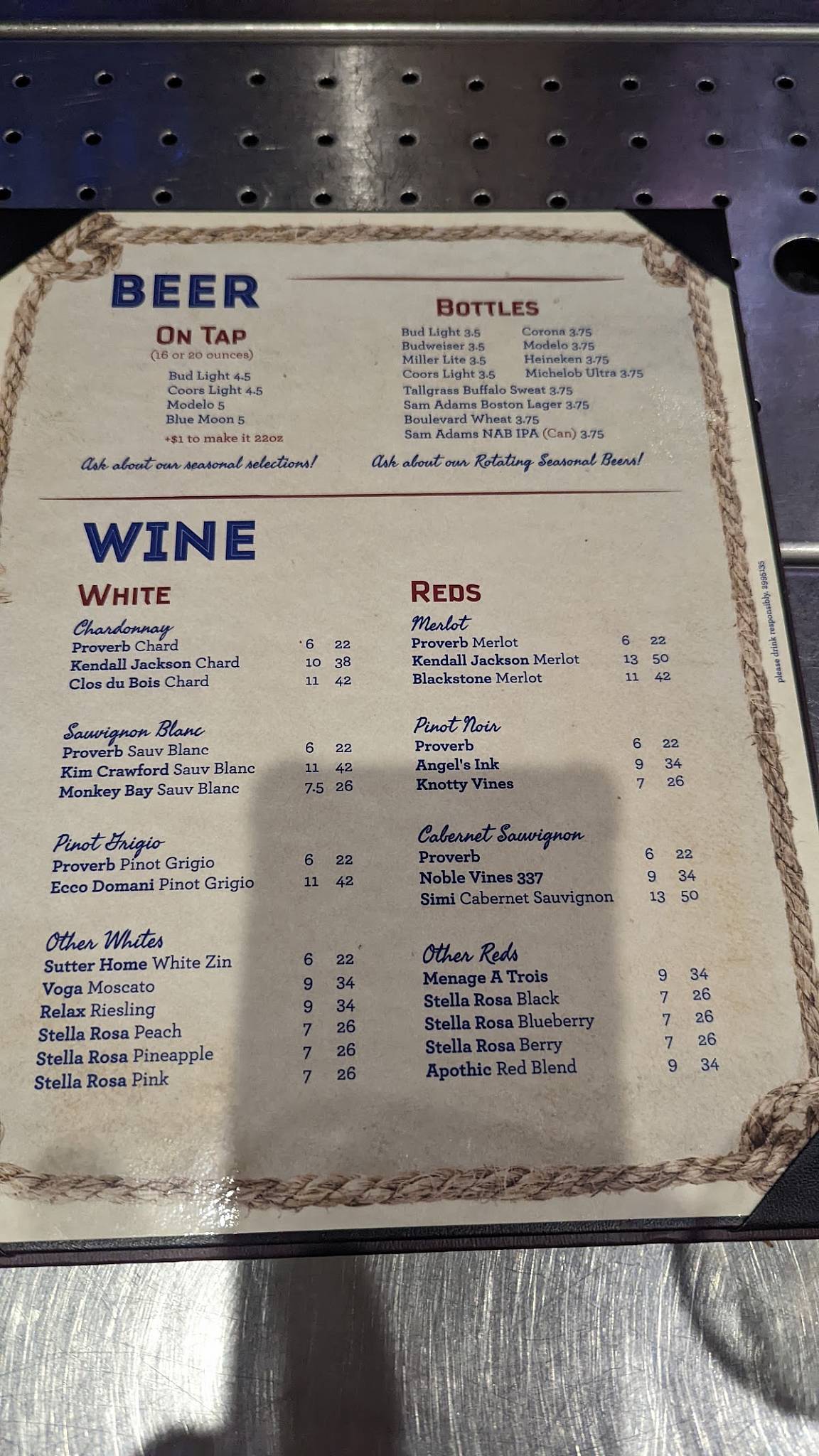 Menu at Blue Hook Cajun Seafood & Bar, Wichita