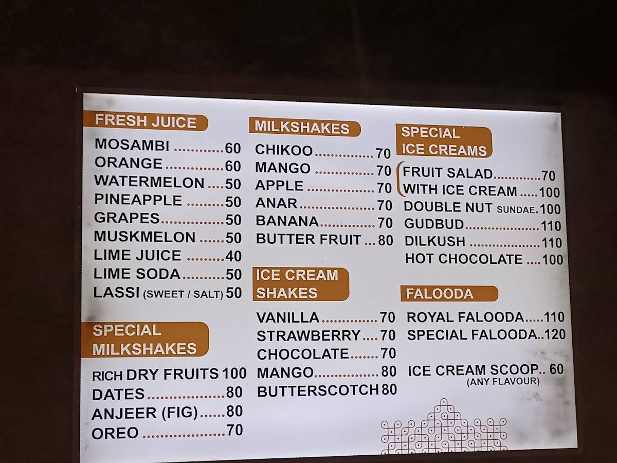 Menu at The Rameshwaram Cafe @ JP Nagar, Bengaluru