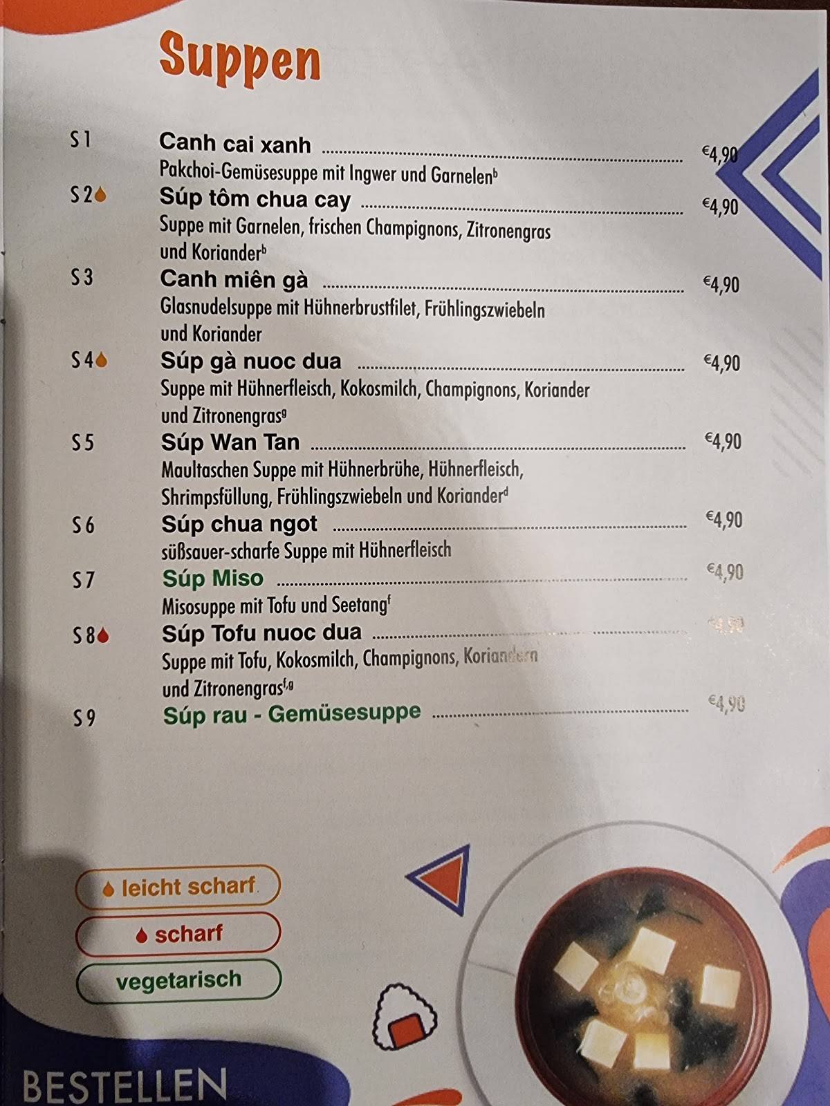 Speisekarte von Bep Viet restaurant, Mindelheim