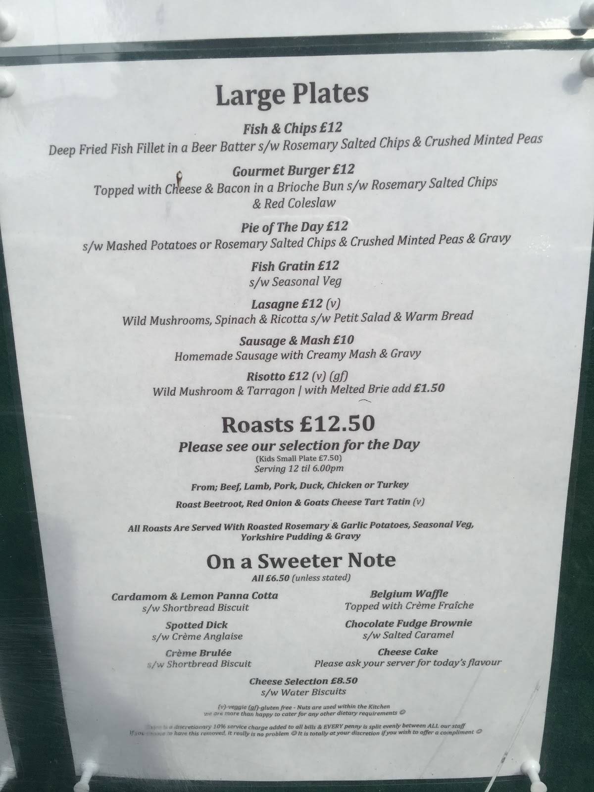 Menu at Bibendum pub & bar, Eastbourne