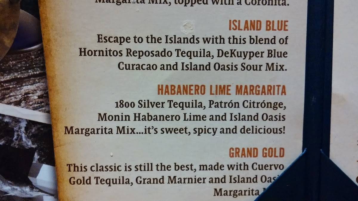 Menu at White River Fish House restaurant, Branson