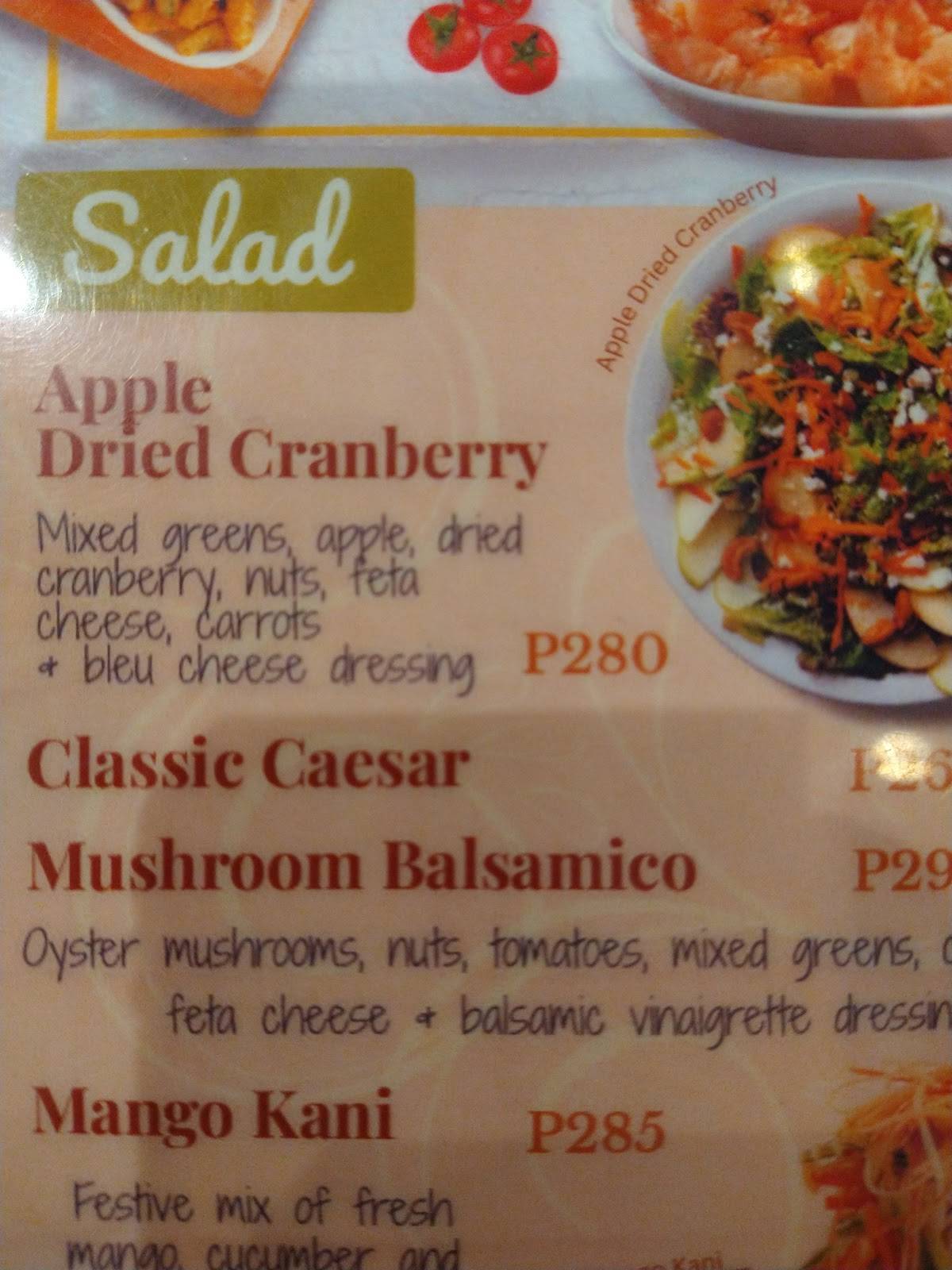 Menu at Brique Modern Kitchen cafe, Cebu City, ayala center cebu