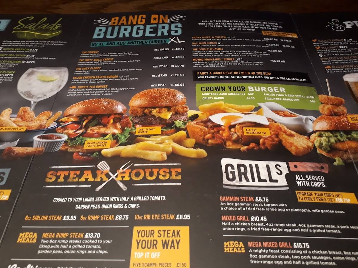 Menu at Red Hawk pub & bar, Brough