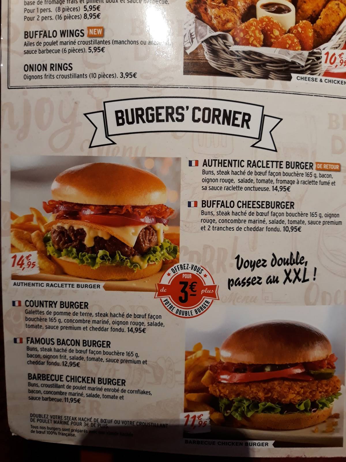 Menu au Buffalo Grill restaurant, Saint-Paul-lès-Romans, Centre ...