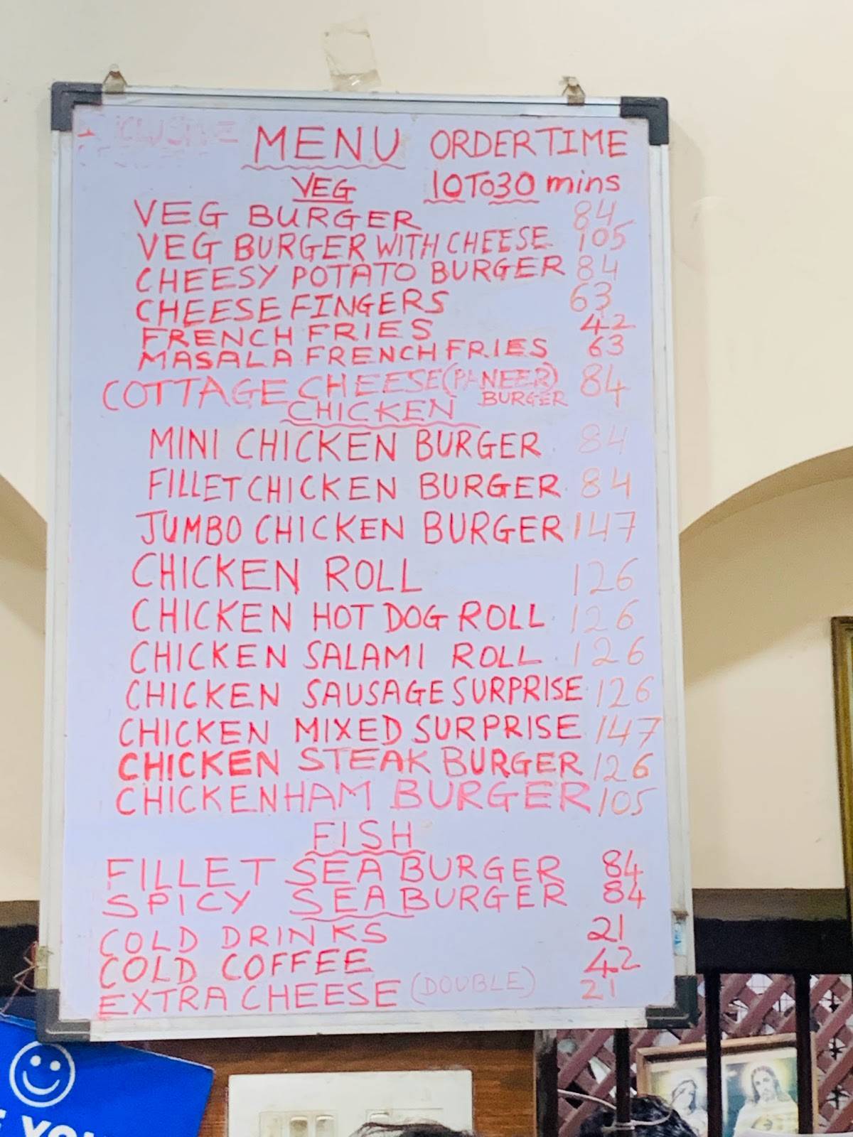 Menu at Burger - Camp Branch, Pune