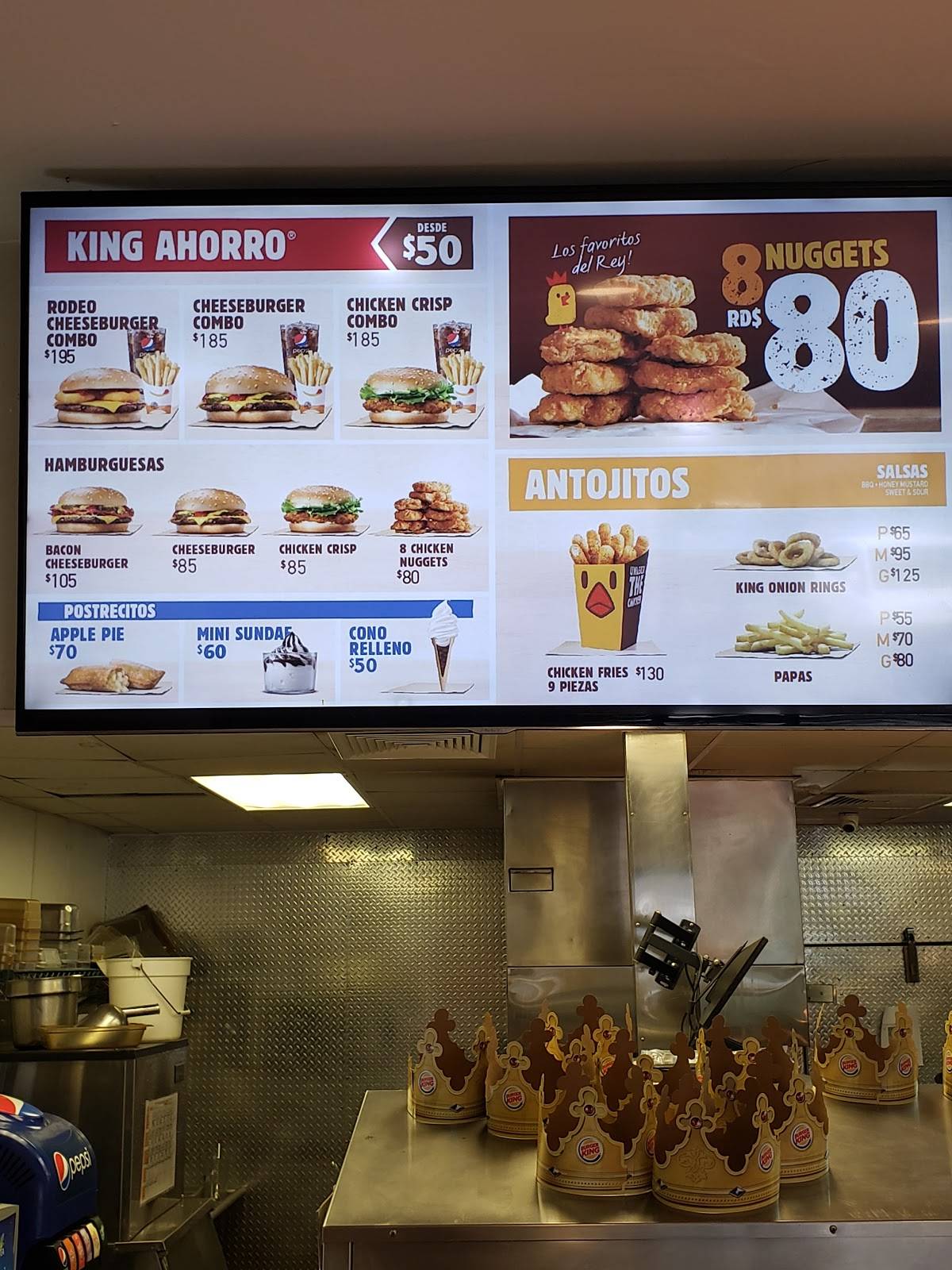 Carta del restaurante Burger King, Santiago De Los Caballeros, Av ...
