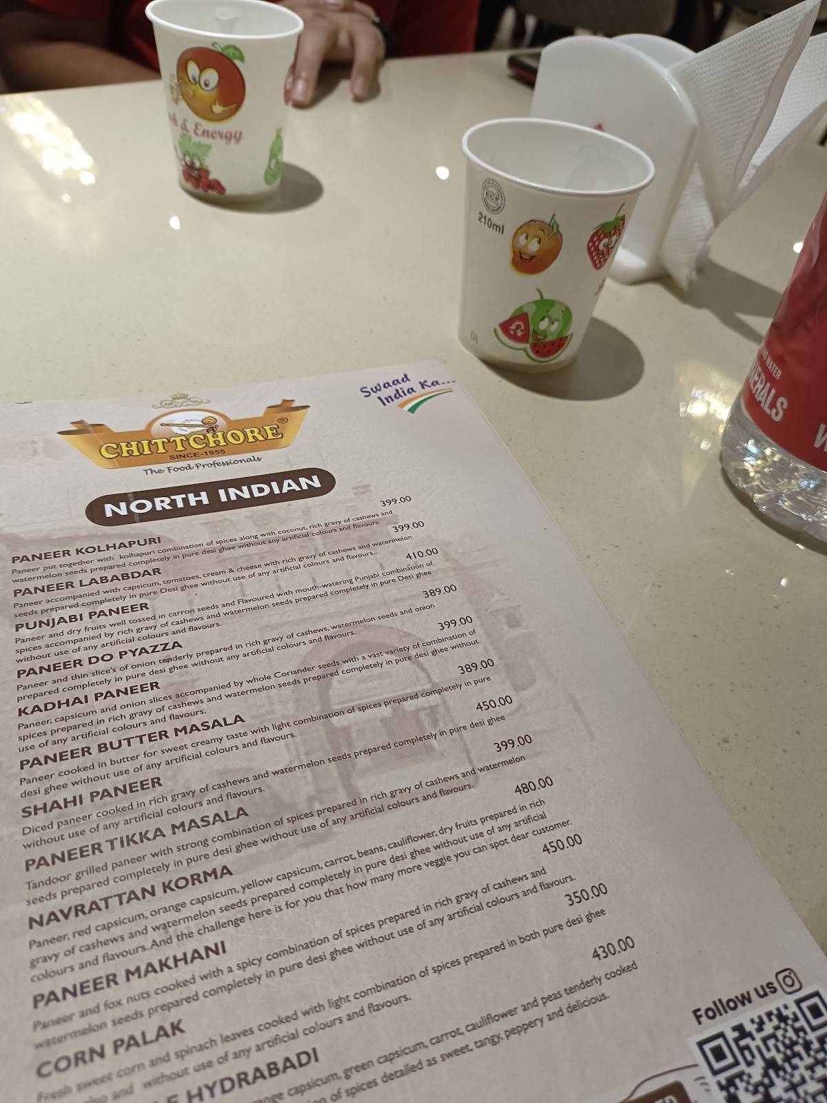 Menu at CHITTCHORE- BIKANER GHARANA- RESTAURANT., Guwahati