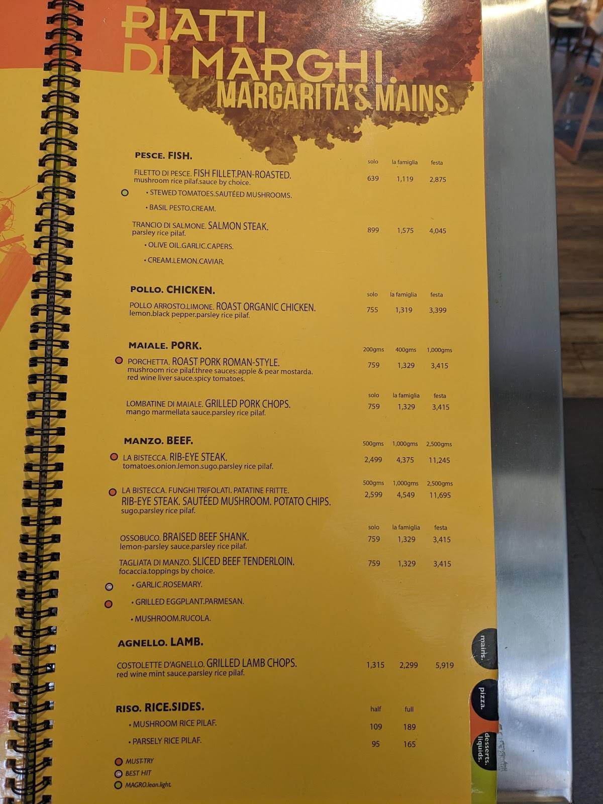 Menu at CIBO - Glorietta 4 restaurant, Makati, Glorietta 4