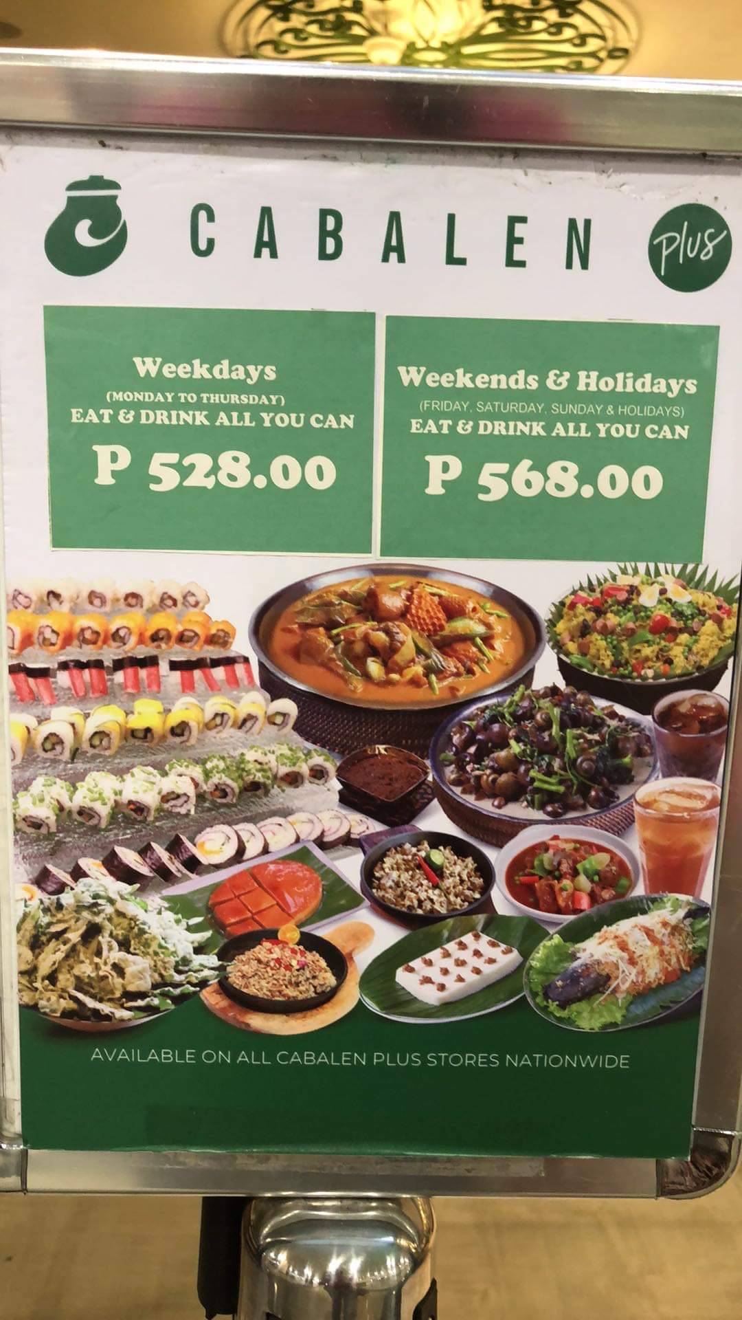 Menu at Cabalen Plus Glorietta 2 restaurant, Makati