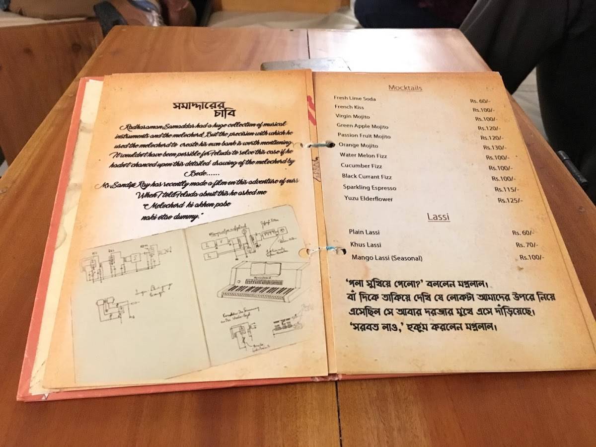 Menu at Abar Baithak The coffee shop, Kolkata, 282