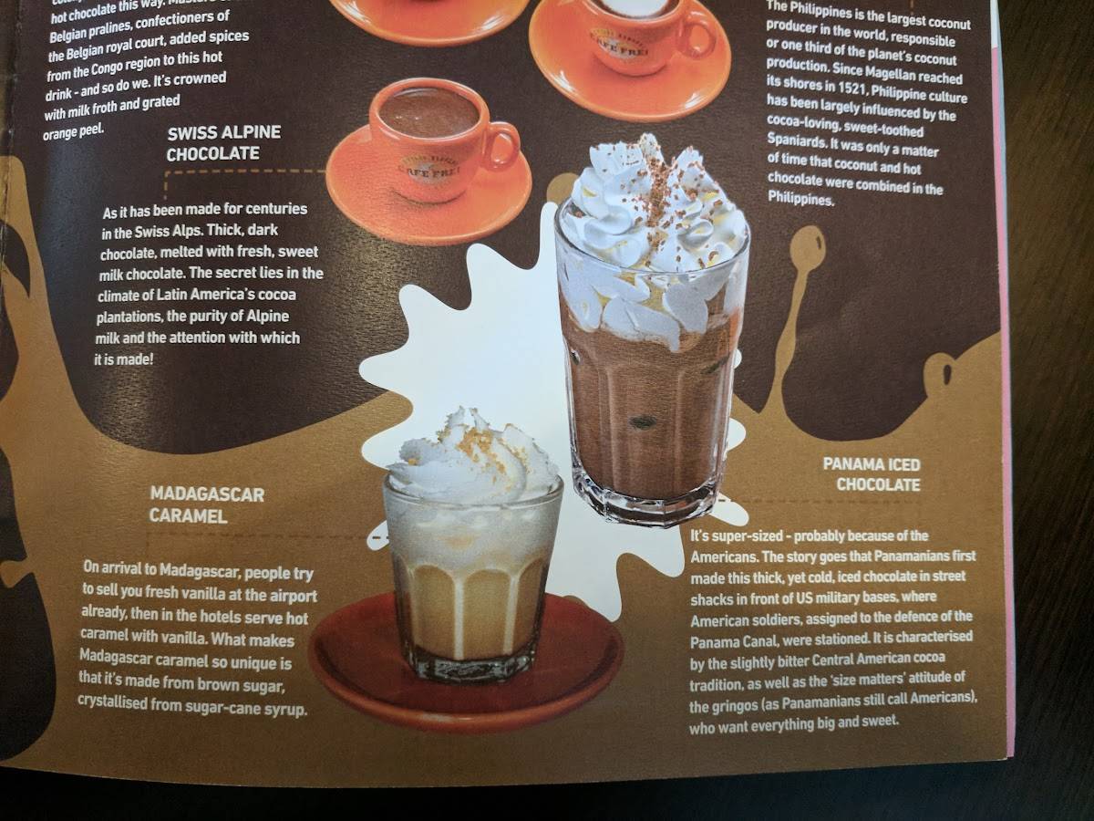 Speisekarte von Cafe Frei Wien, Wien