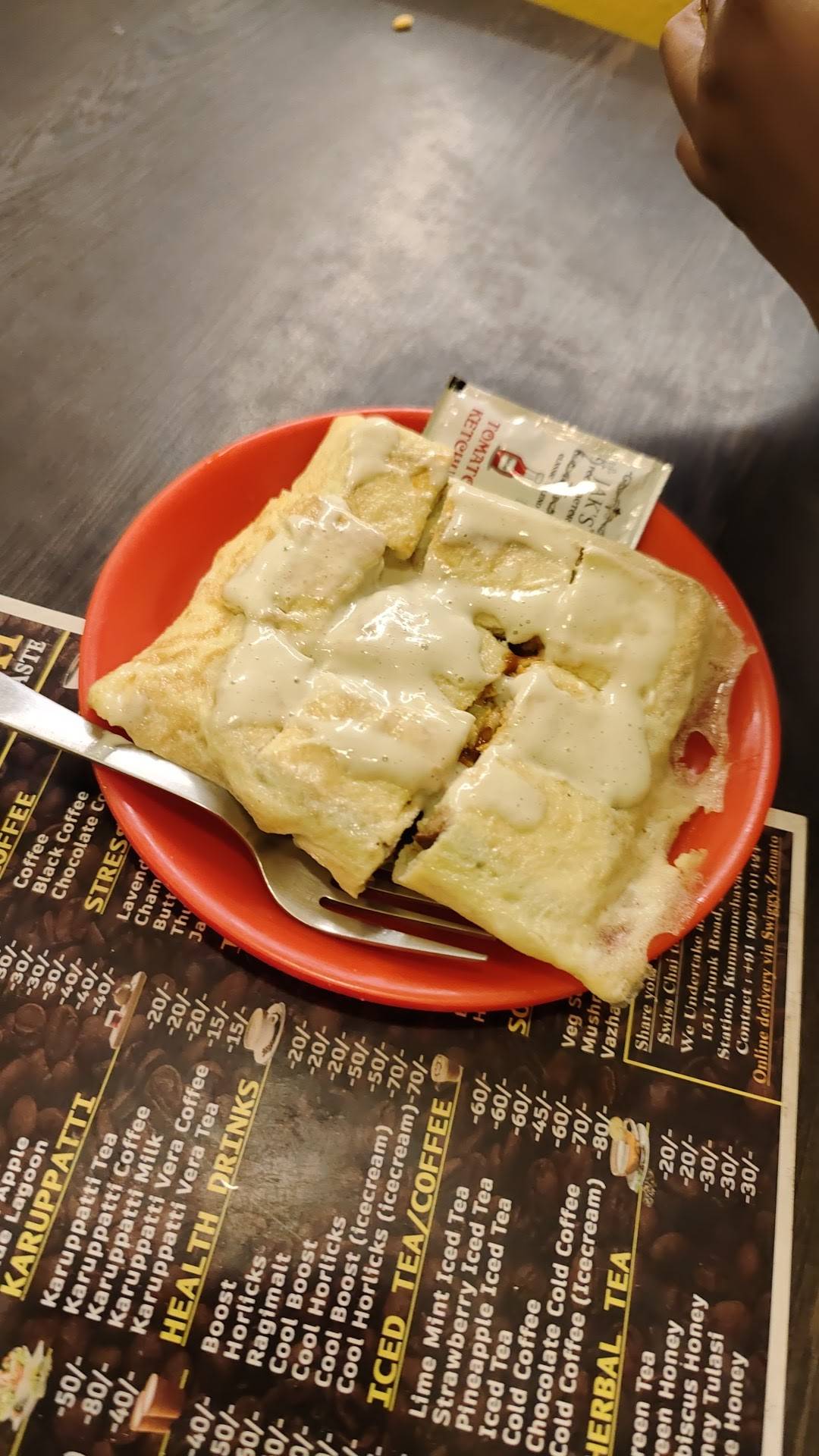 Menu at Swiss Chai, Chennai