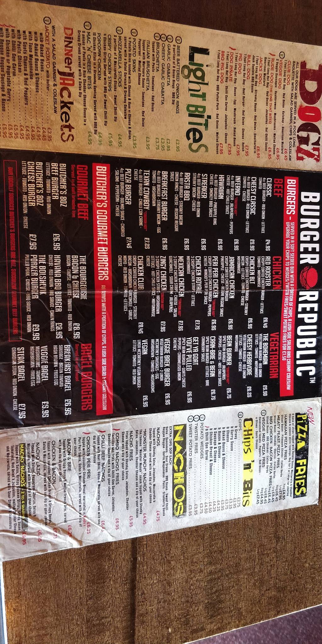 Menu at The Caffeine Club, Plymouth