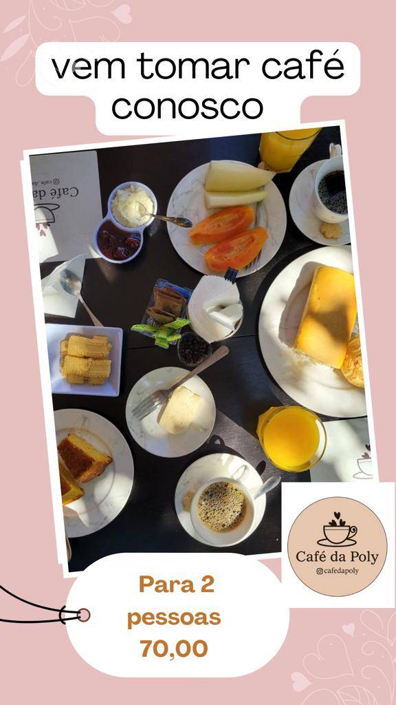 Menu em Café da Poly, Vitoria