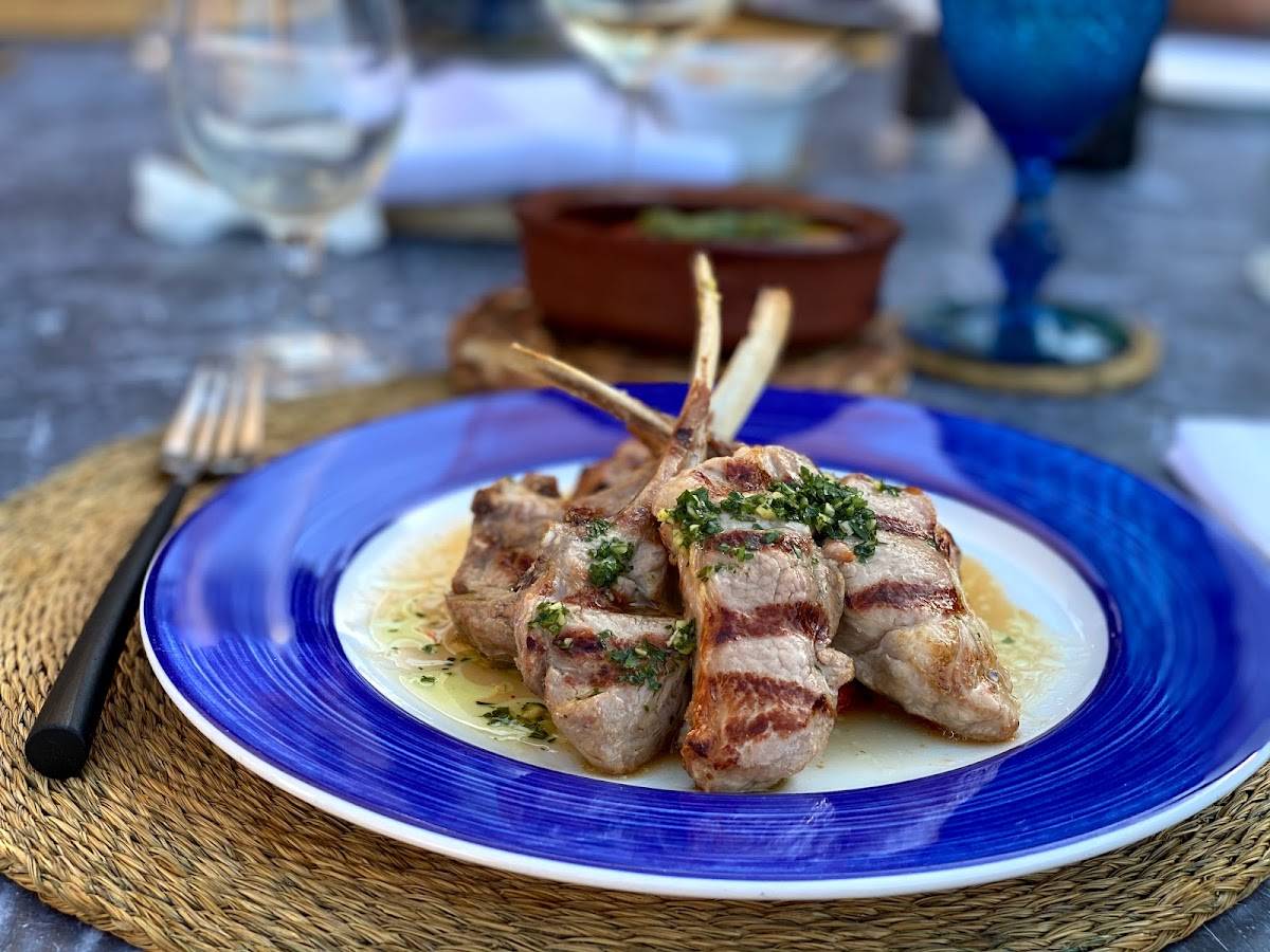 Menu at Sea Club, Cap Rocat, Cala Blava