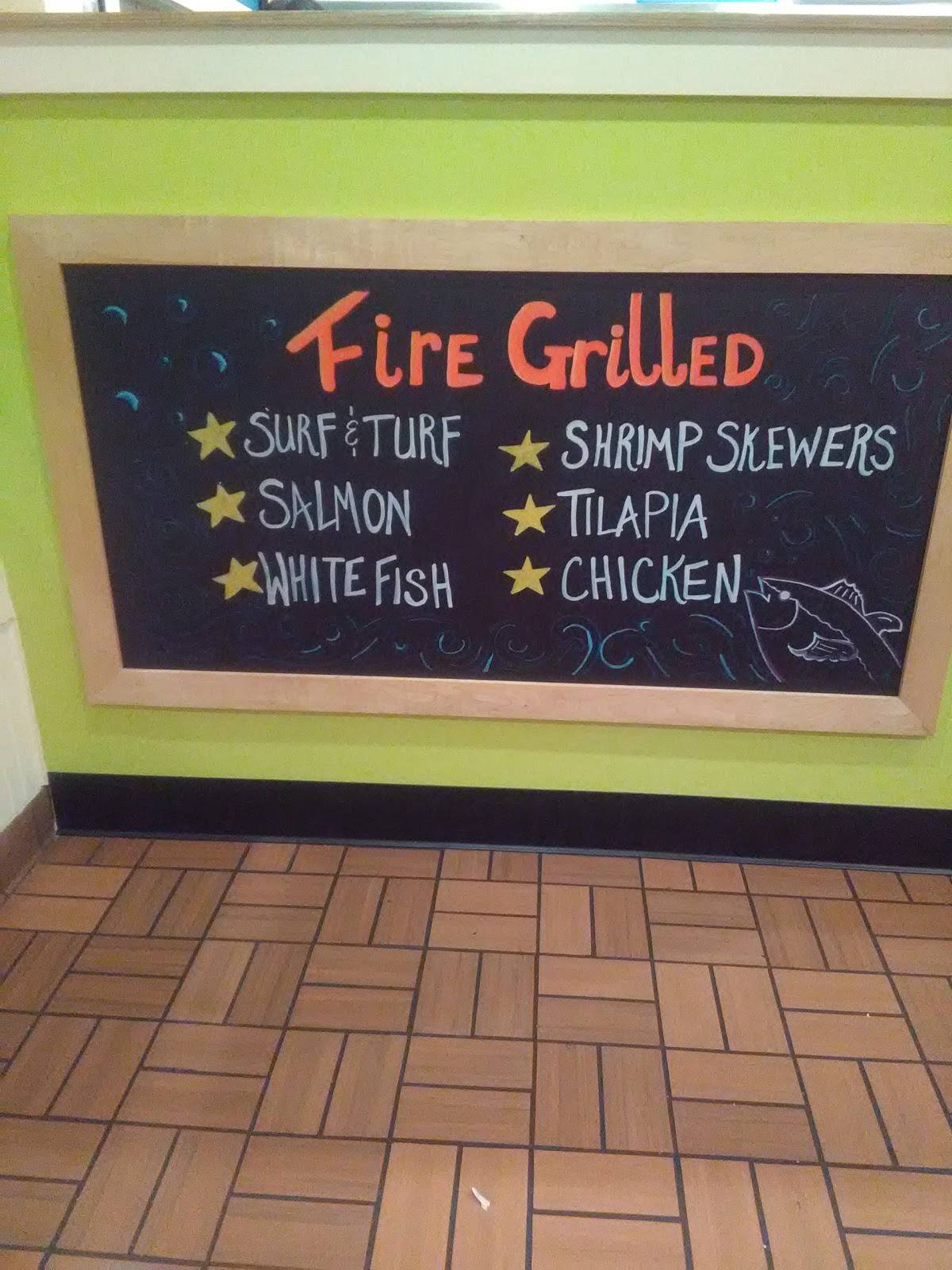 Menu at Captain D's fast food, Pensacola, Pensacola Blvd