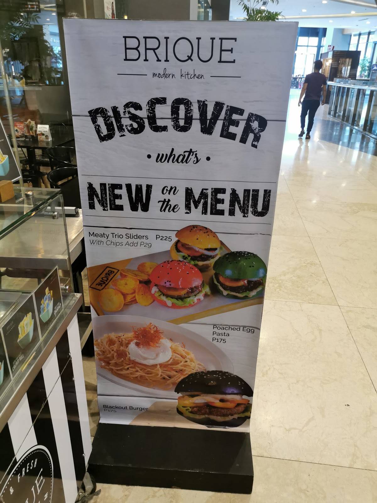 Menu at Brique Modern Kitchen cafe, Cebu City, ayala center cebu