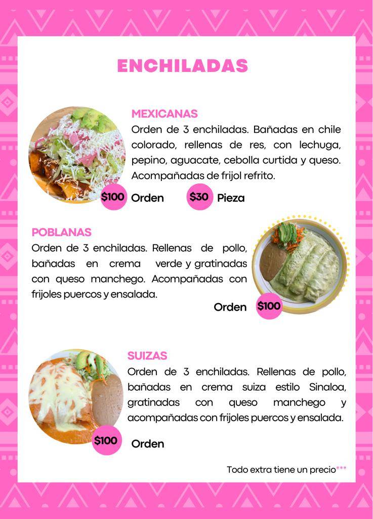 Carta del restaurante Cenaduria Humaya, Culiacán Rosales